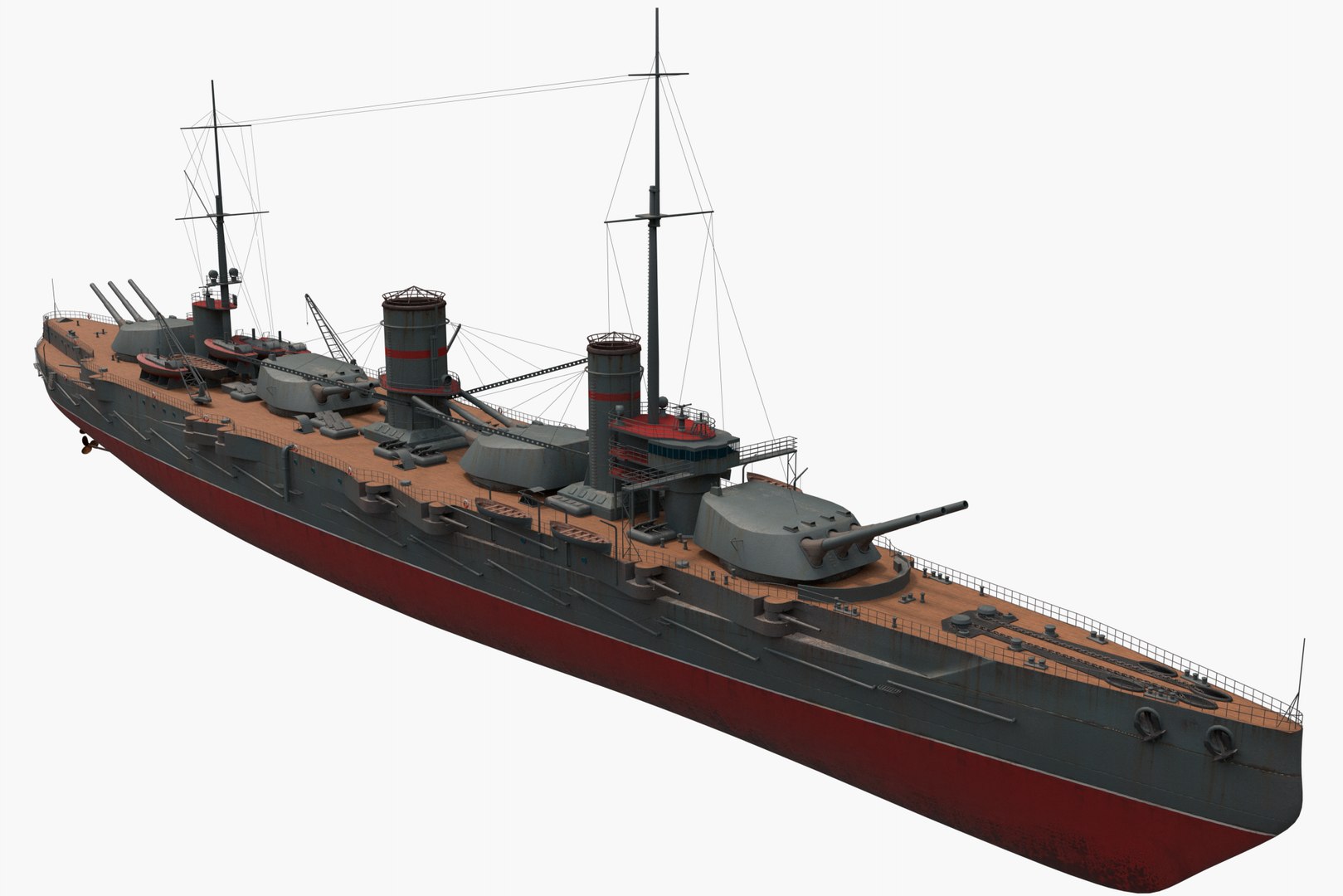 Sevastopol Battleship Ussr 3D Model - TurboSquid 1634678