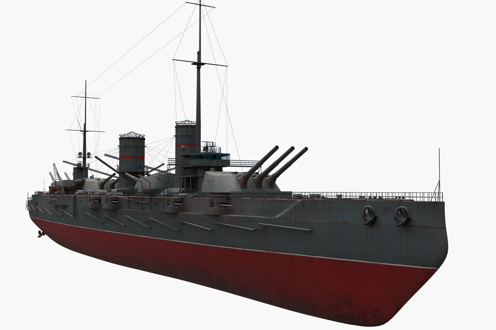 Sevastopol Battleship Ussr 3D Model - TurboSquid 1634678