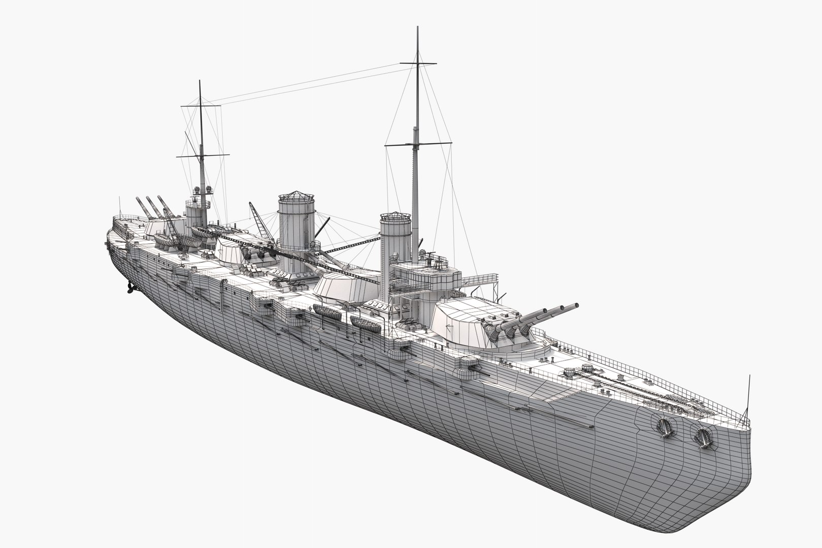 Sevastopol Battleship Ussr 3D Model - TurboSquid 1634678