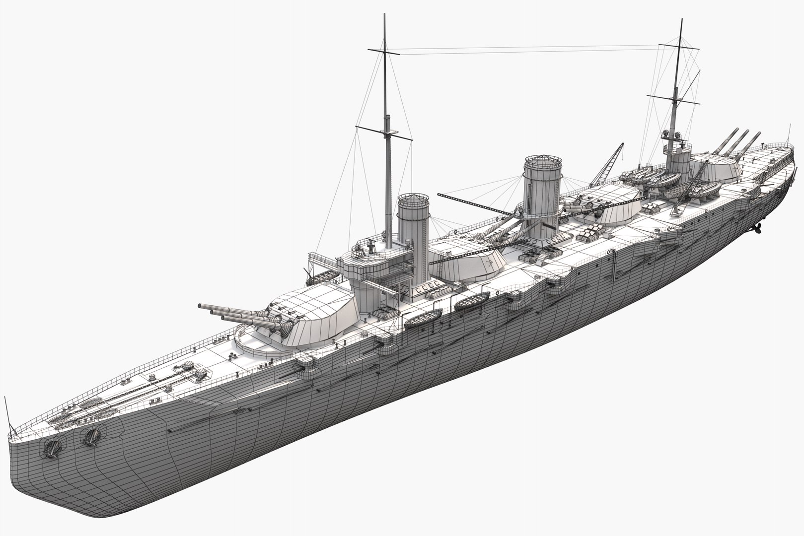 Sevastopol Battleship Ussr 3D Model - TurboSquid 1634678
