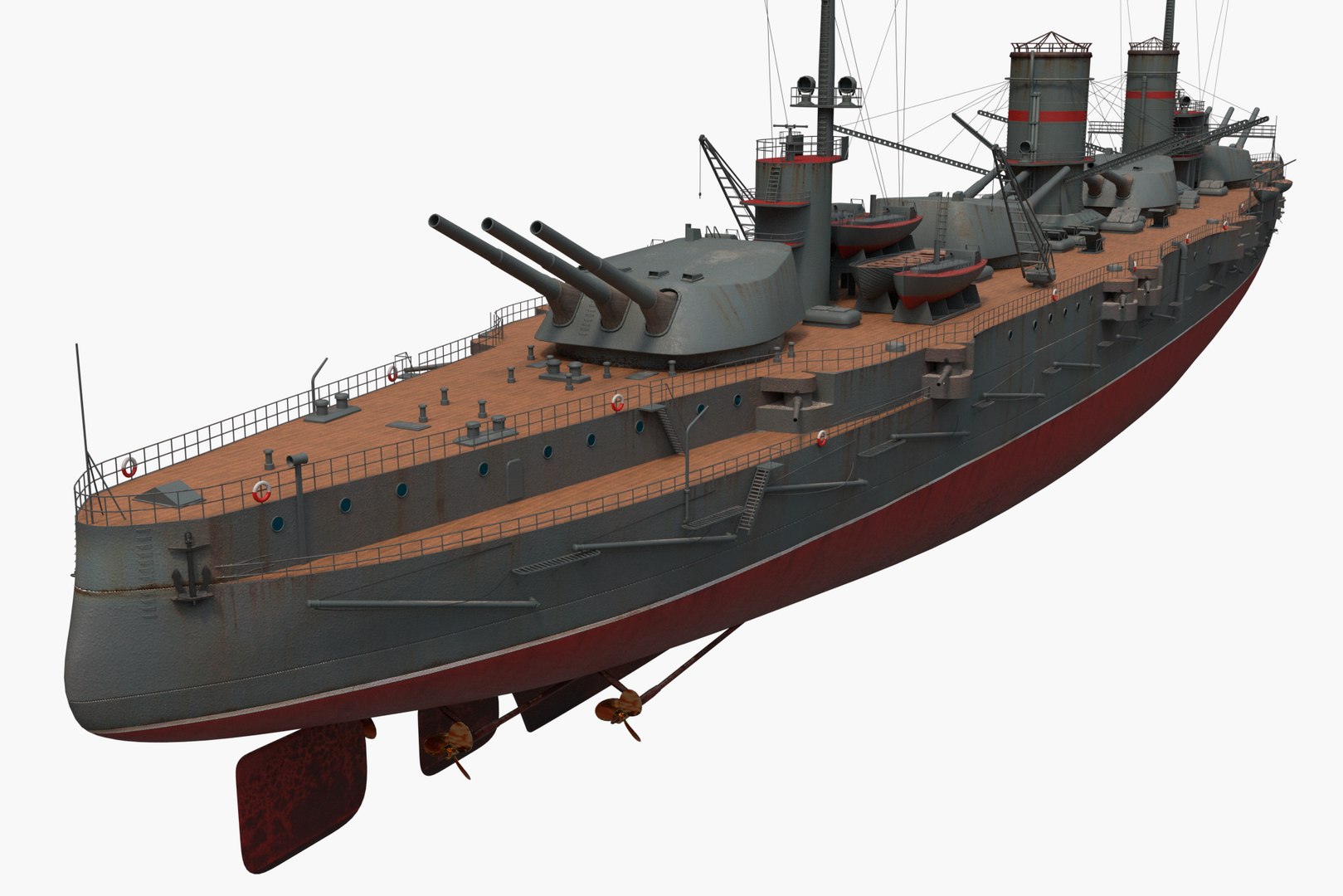 Sevastopol Battleship Ussr 3D Model - TurboSquid 1634678