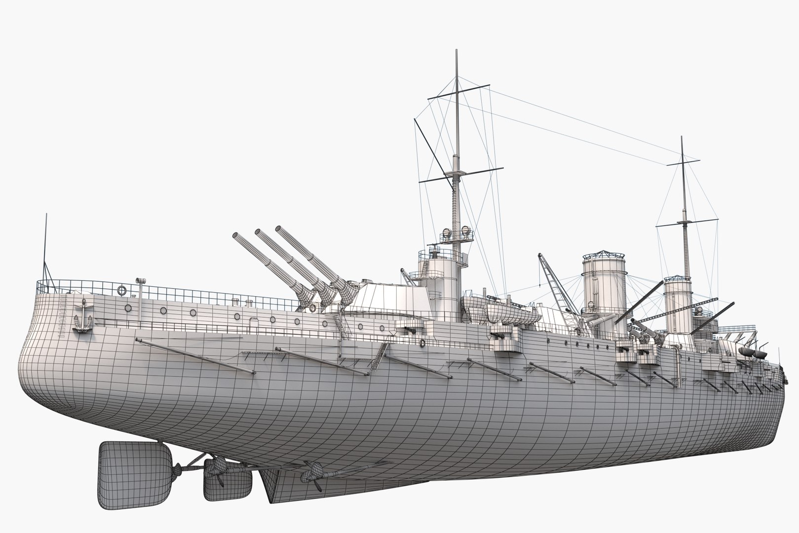 Sevastopol Battleship Ussr 3D Model - TurboSquid 1634678