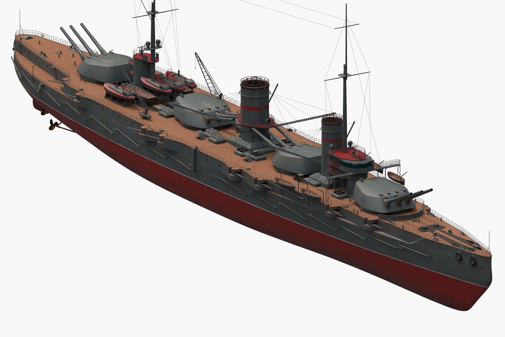 Sevastopol Battleship Ussr 3D Model - TurboSquid 1634678