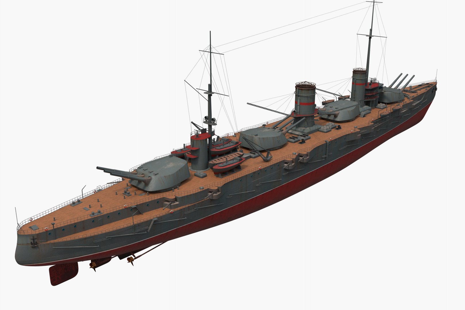 Sevastopol Battleship Ussr 3D Model - TurboSquid 1634678