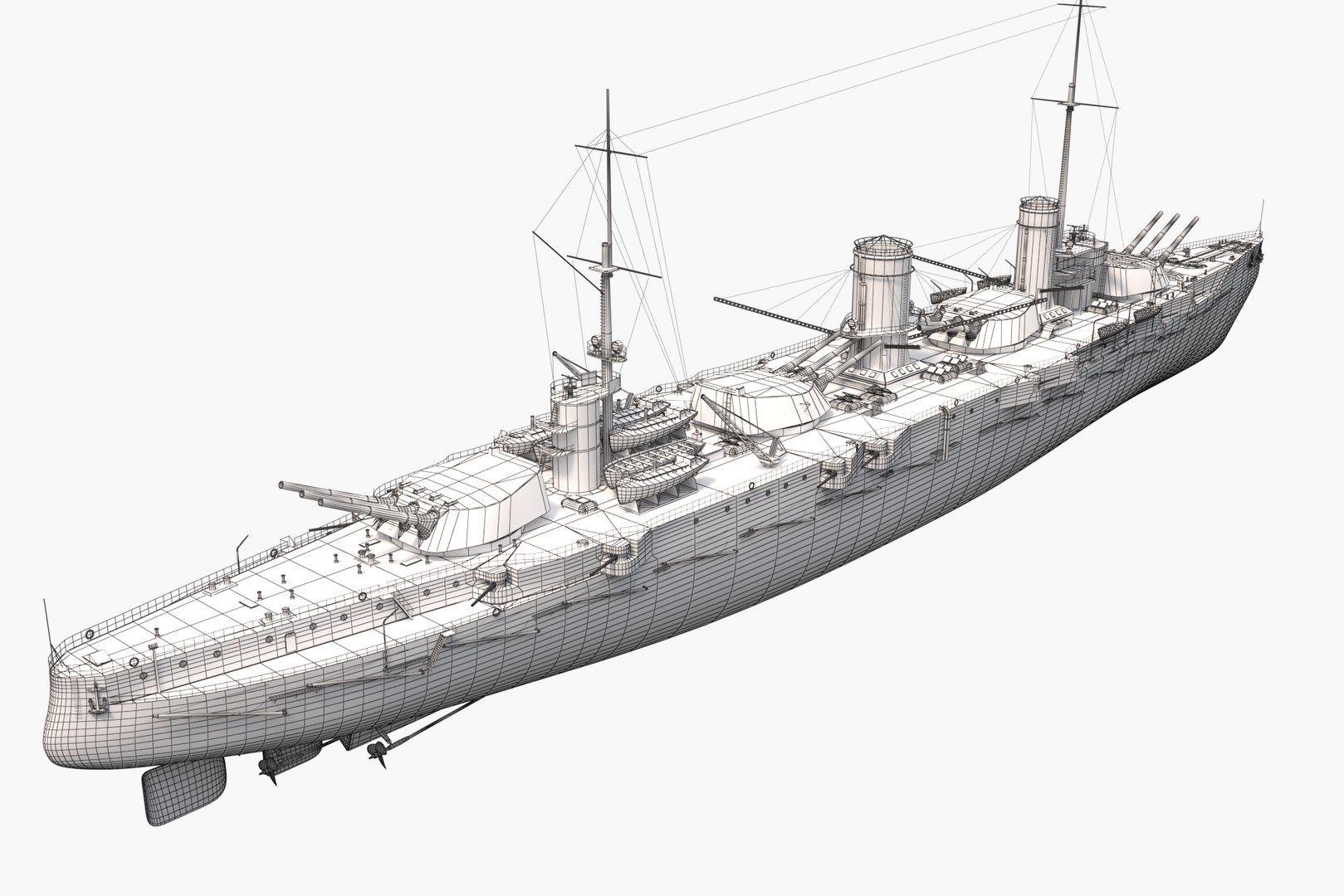 Sevastopol Battleship Ussr 3D Model - TurboSquid 1634678