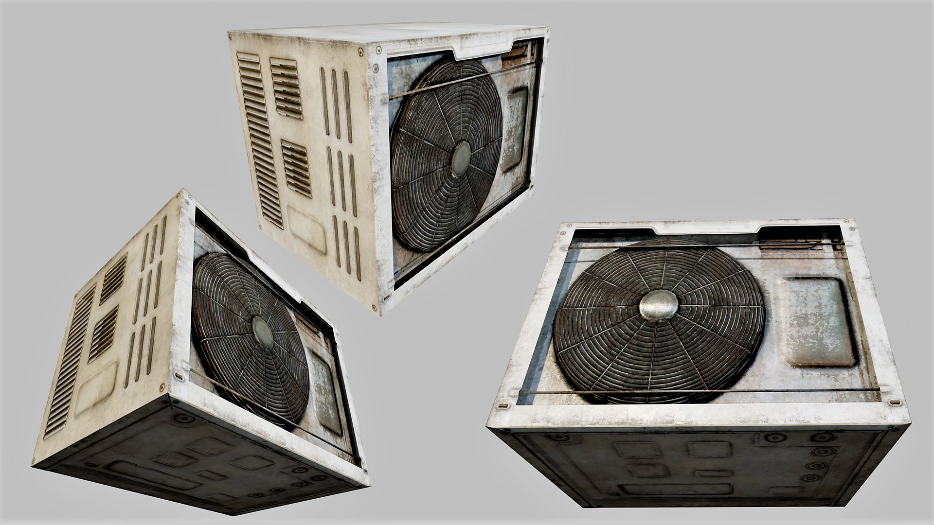 Rusty Air Conditioner 02 3D Model - TurboSquid 1419145