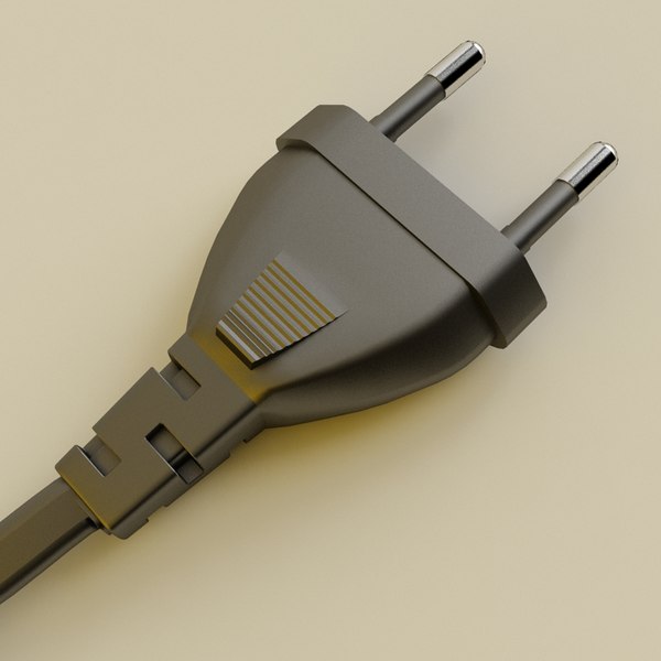 european power plug 3d model
