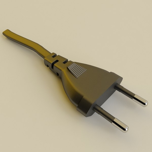 european power plug 3d model