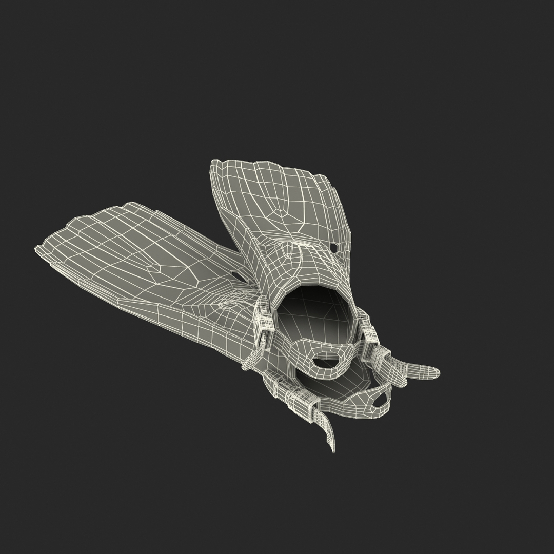 Oceanic Viper Fins Yellow 3d Model