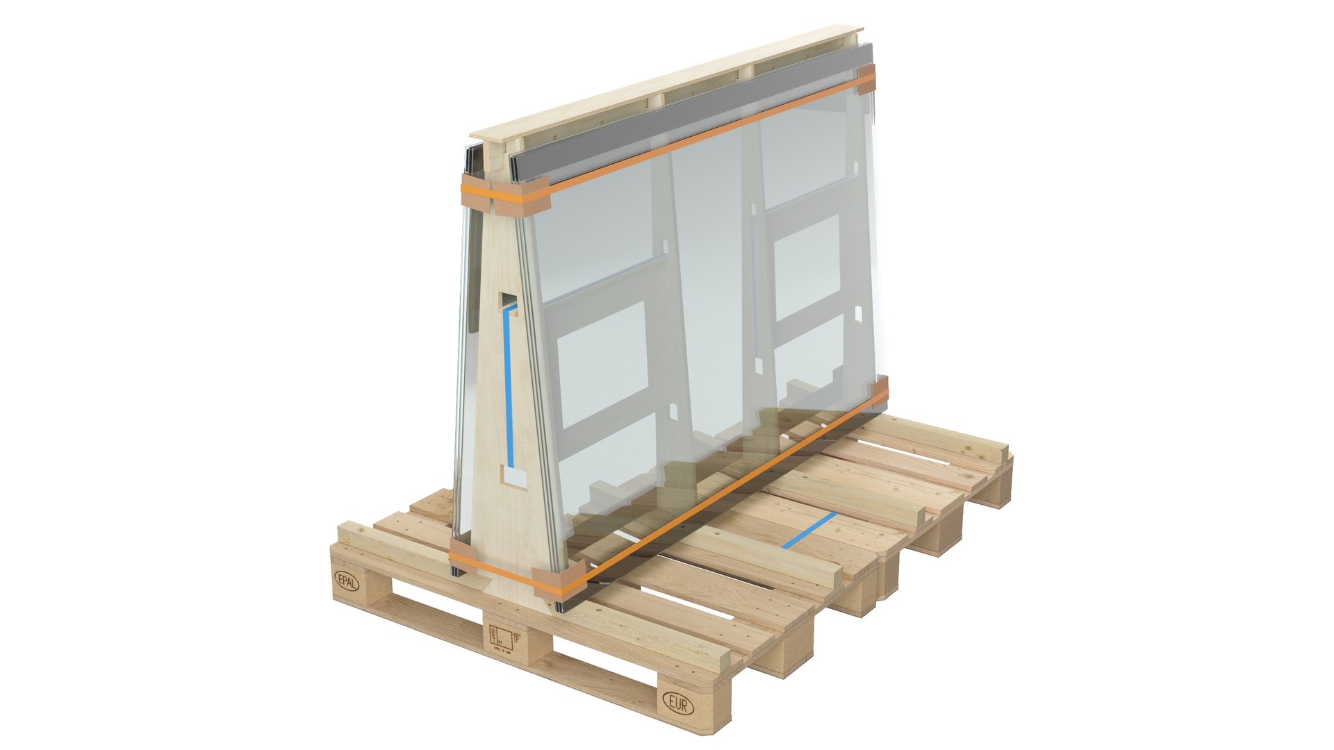 3D Double A-Frame Pallet - TurboSquid 2040235