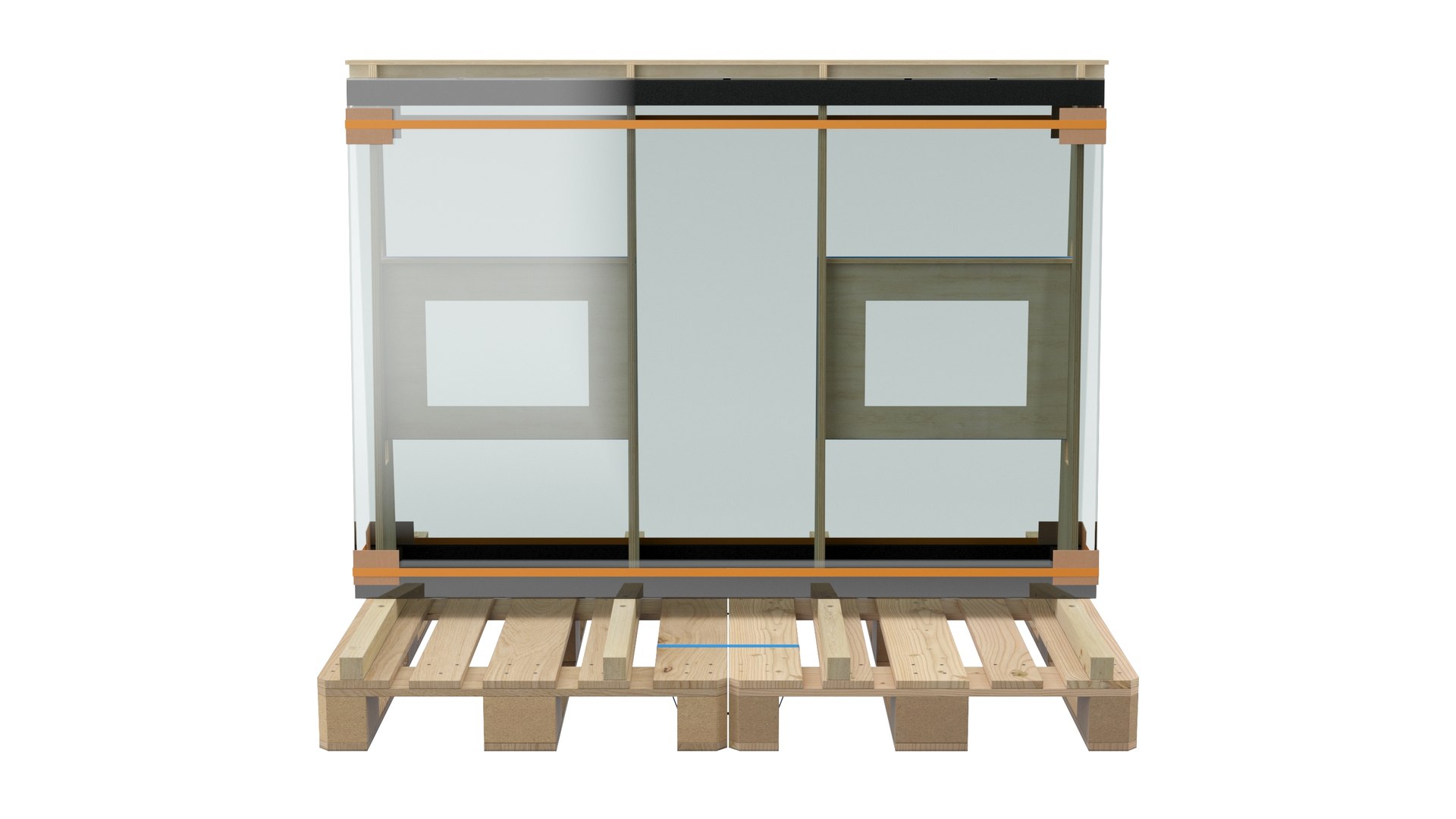 3D Double A-Frame Pallet - TurboSquid 2040235