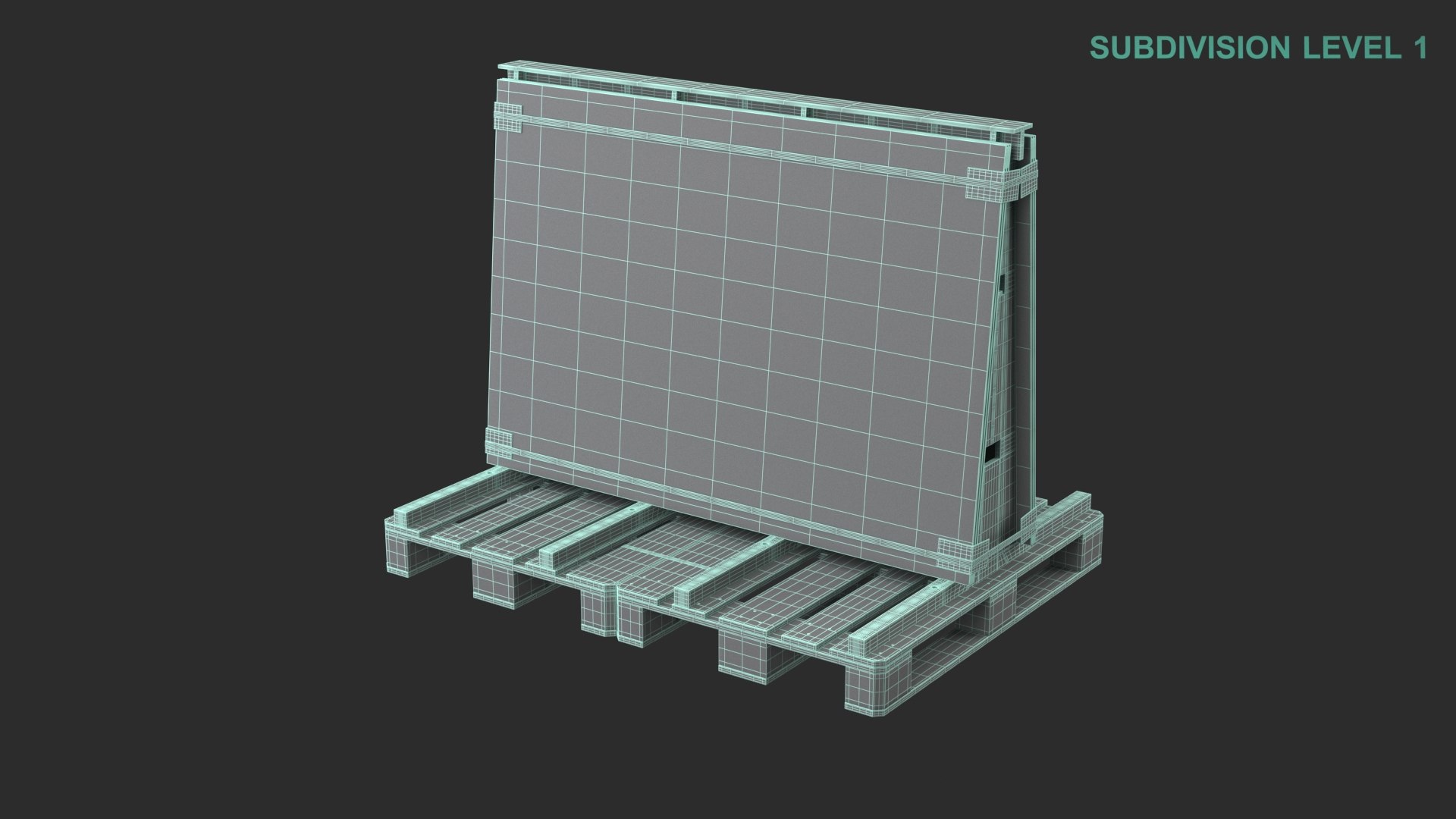 3D Double A-Frame Pallet - TurboSquid 2040235