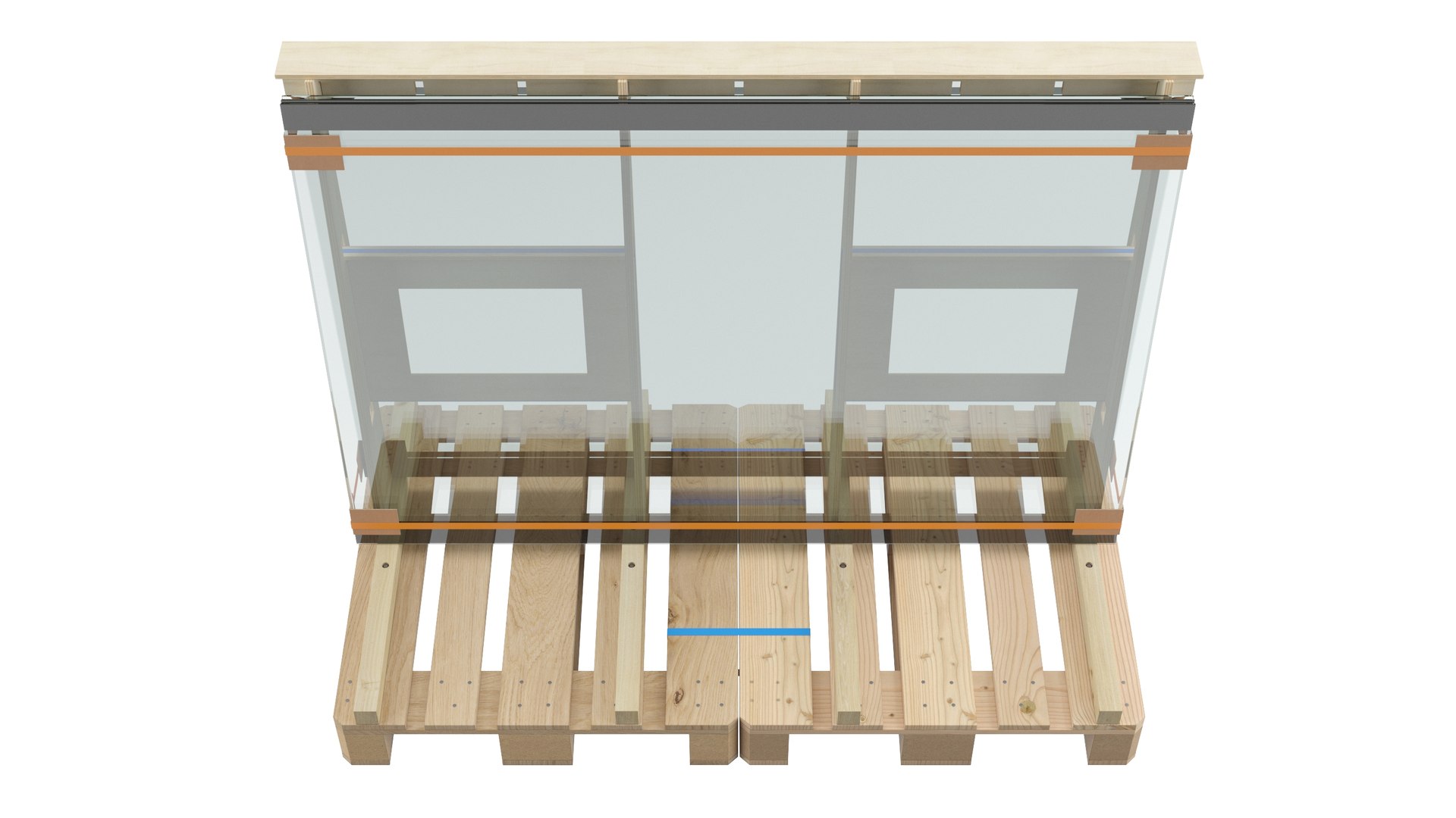 3D Double A-Frame Pallet - TurboSquid 2040235