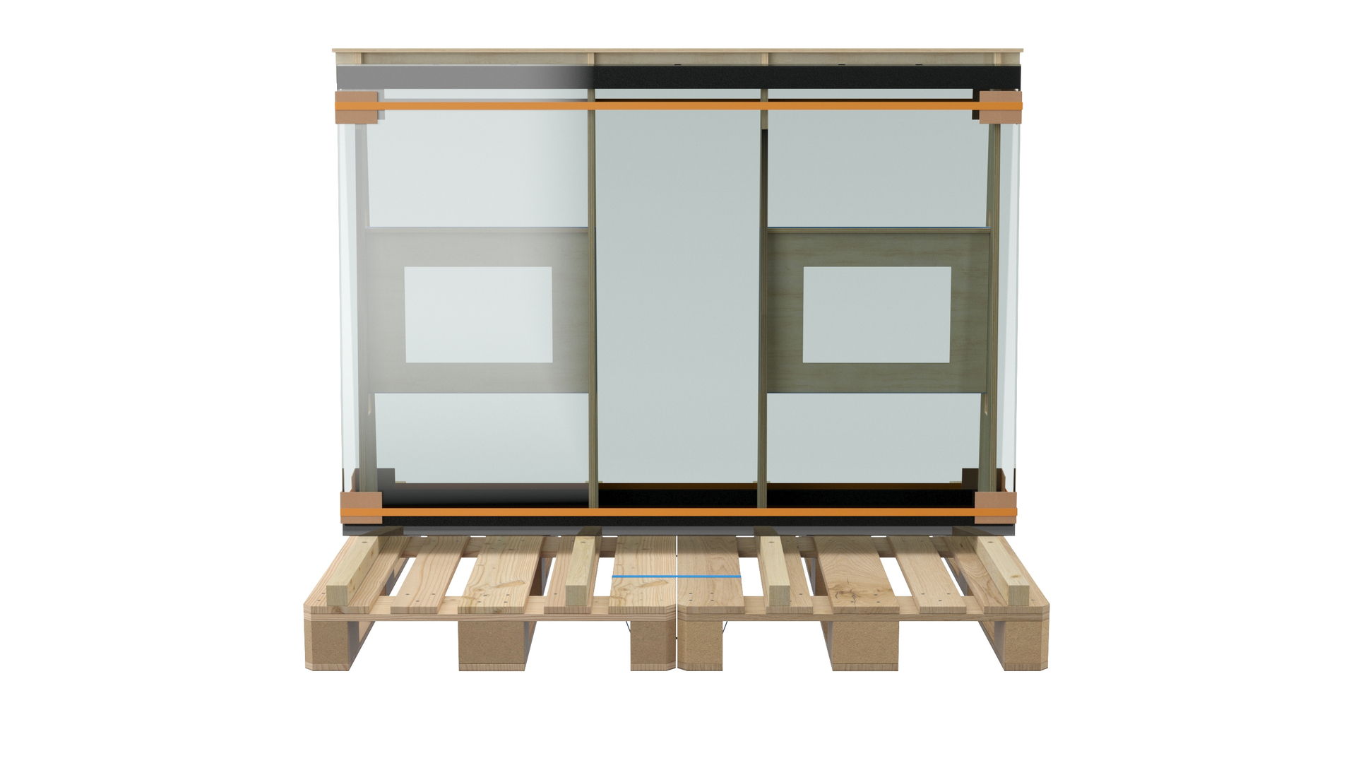 3D Double A-Frame Pallet - TurboSquid 2040235