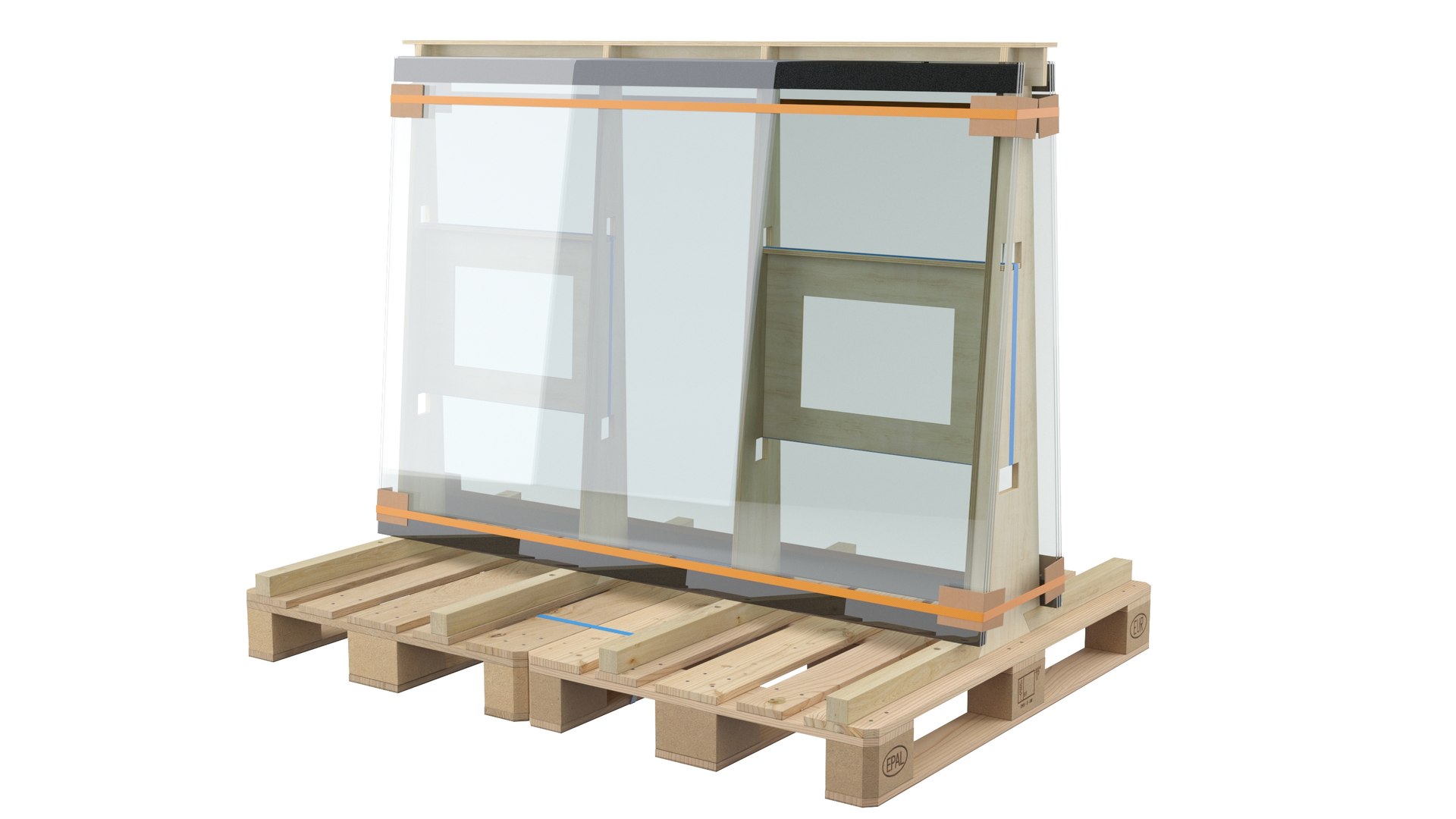 3D Double A-Frame Pallet - TurboSquid 2040235