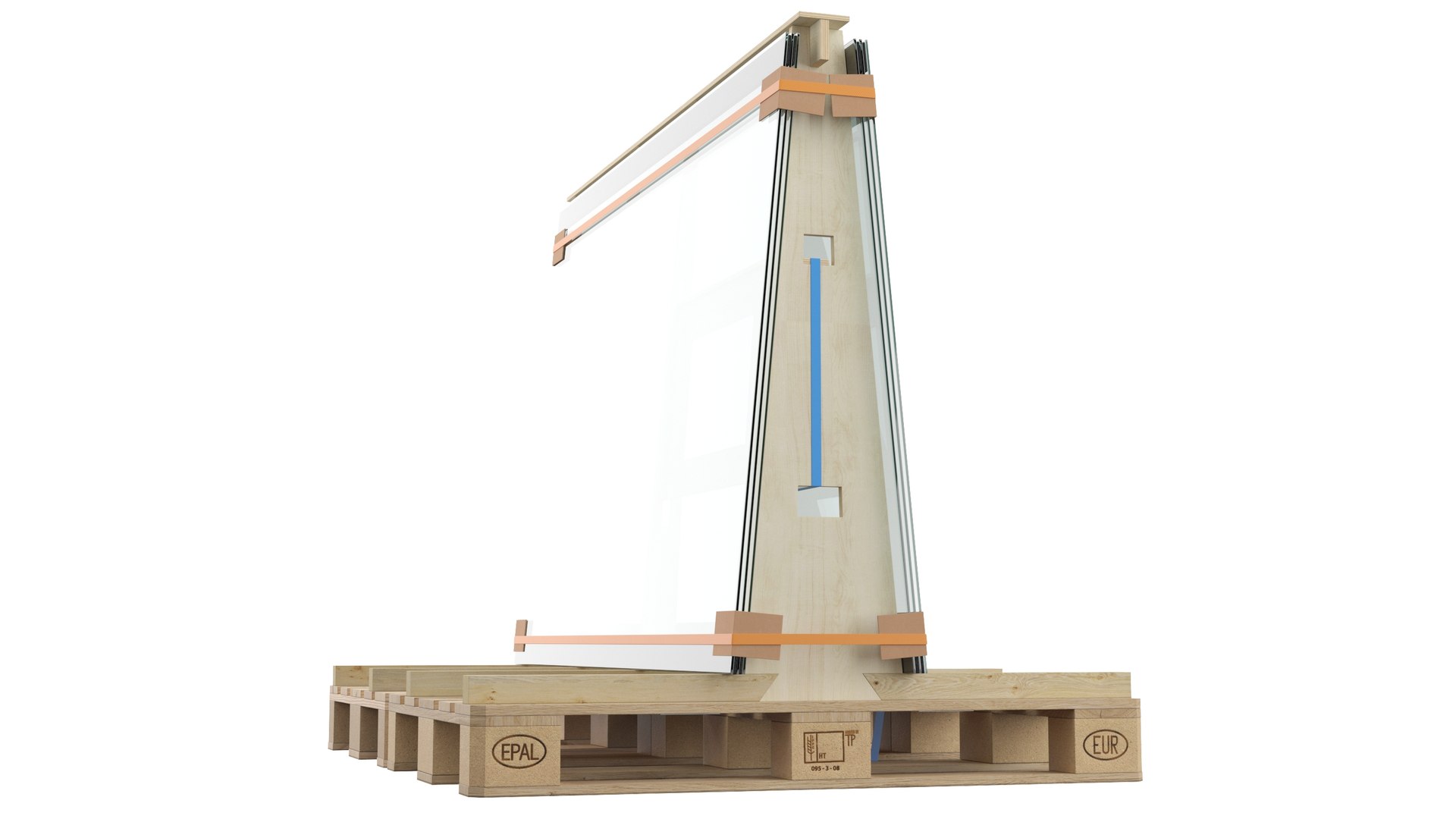 3D Double A-Frame Pallet - TurboSquid 2040235