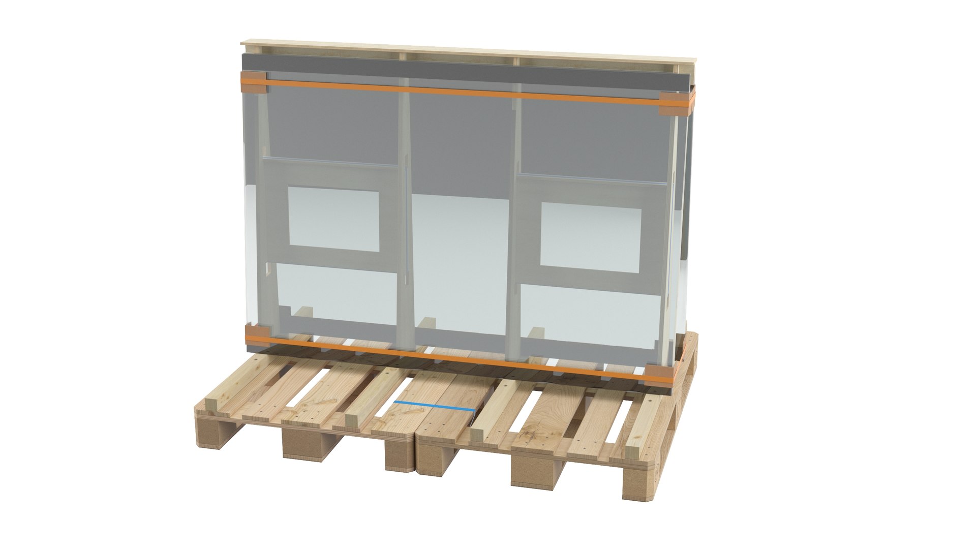 3D Double A-Frame Pallet - TurboSquid 2040235
