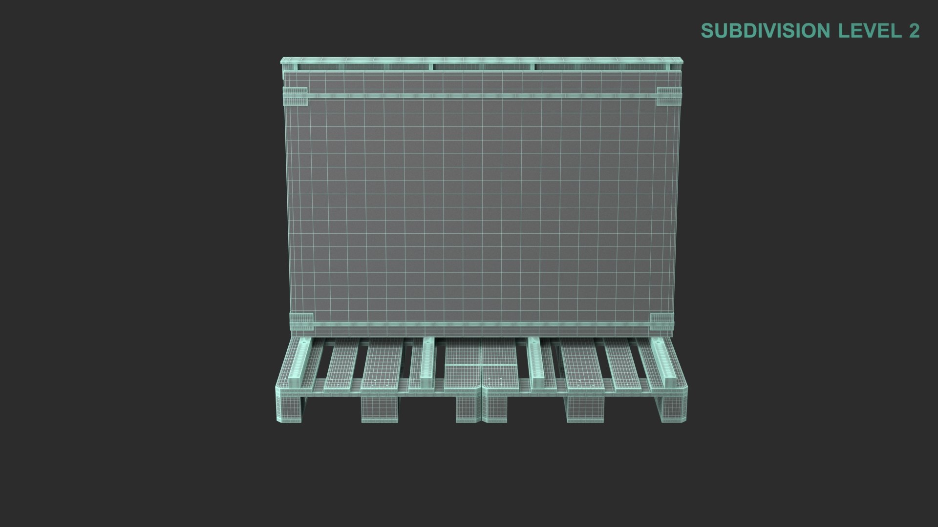 3D Double A-Frame Pallet - TurboSquid 2040235