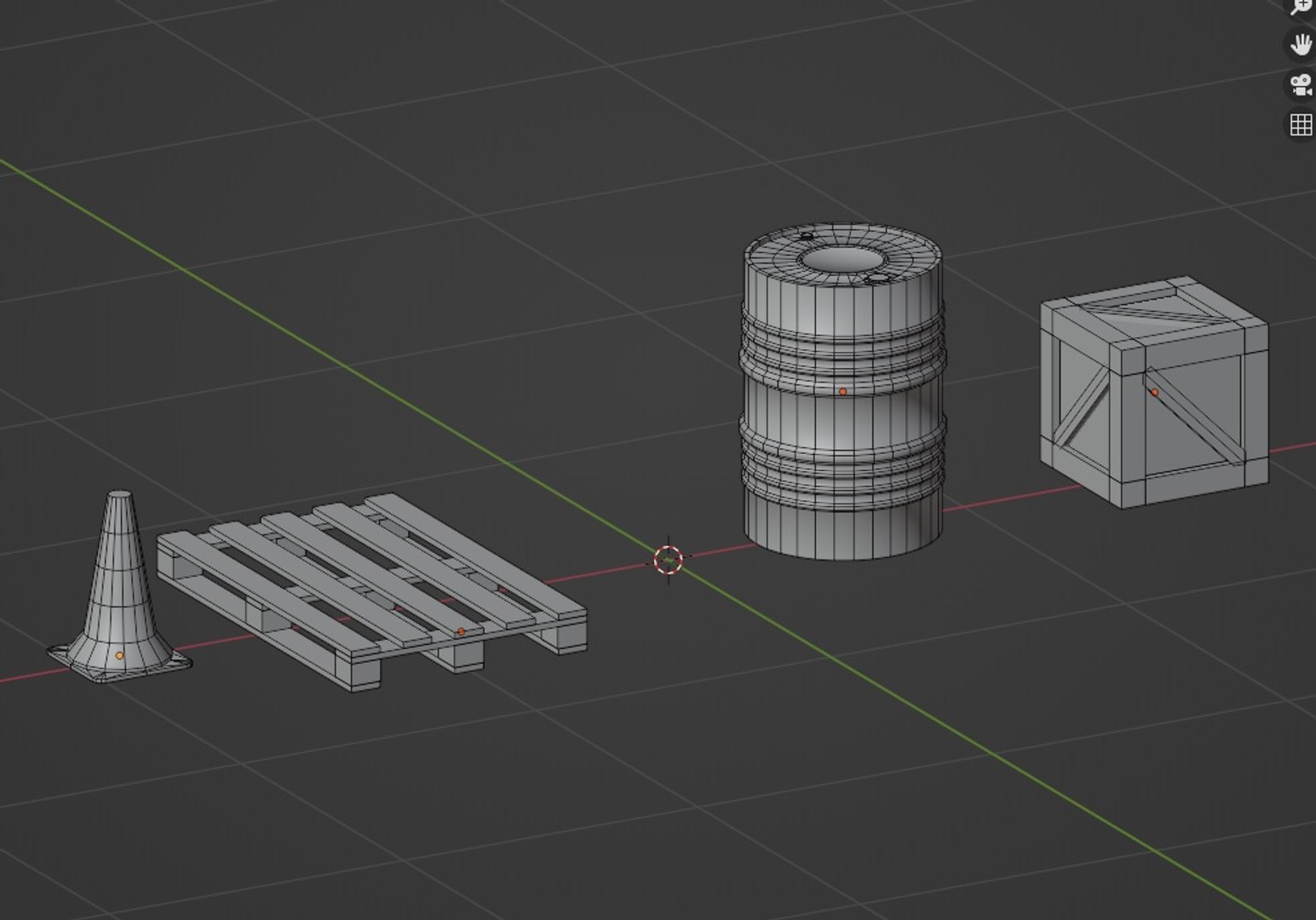 3D Model PropsBarelPalletConeBox - TurboSquid 1898902