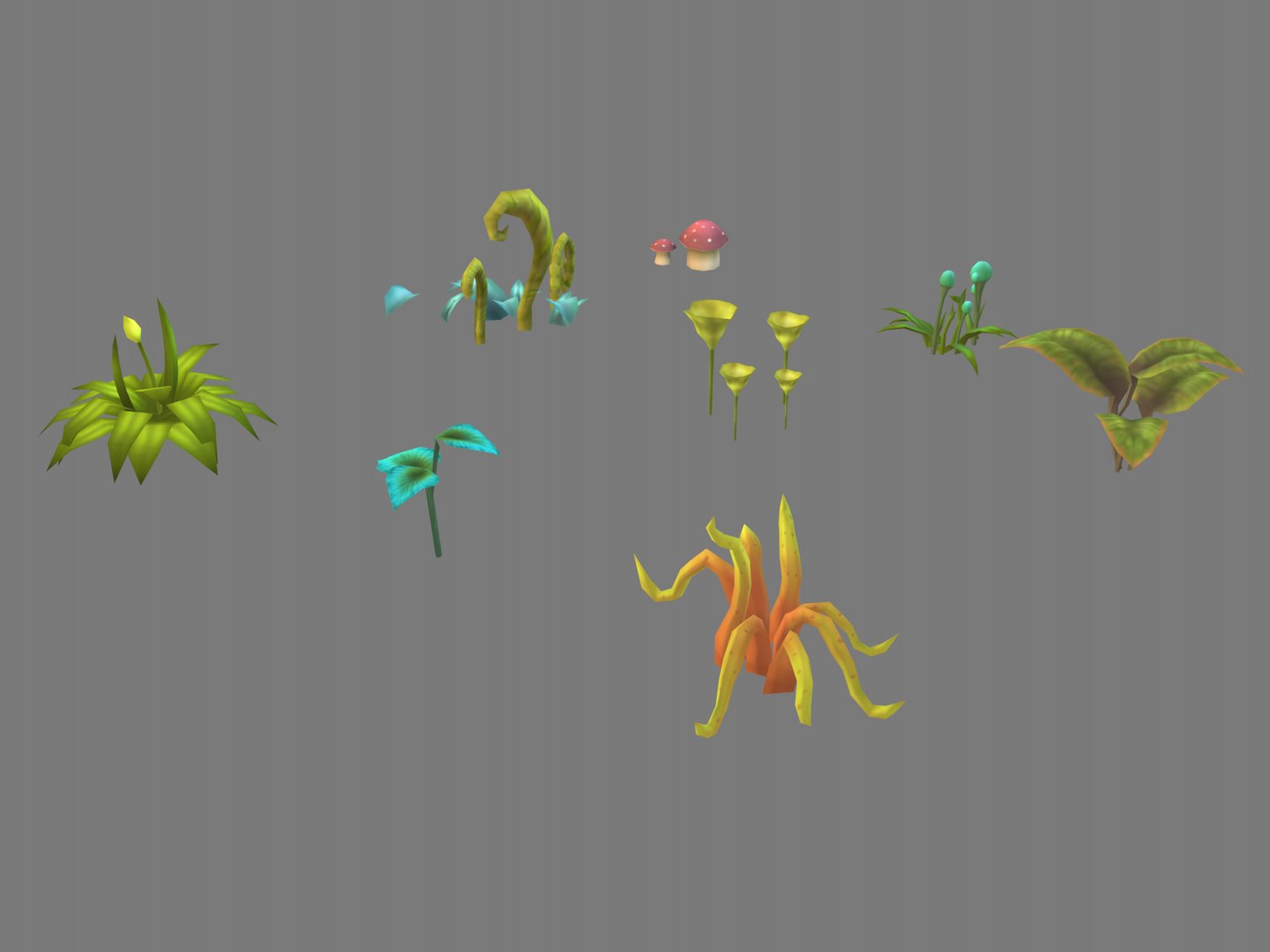 3D Swamp Plant Model - TurboSquid 1395619