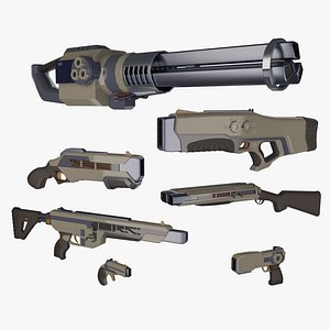 Sci Fi Pistol Blender Models for Download | TurboSquid
