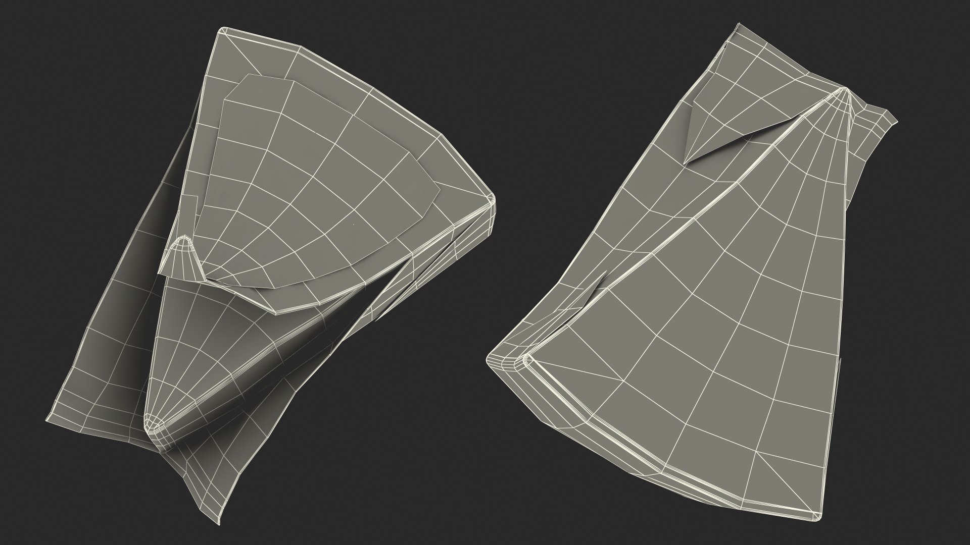 3D Open Creamy Cheese Triangle - TurboSquid 2157725