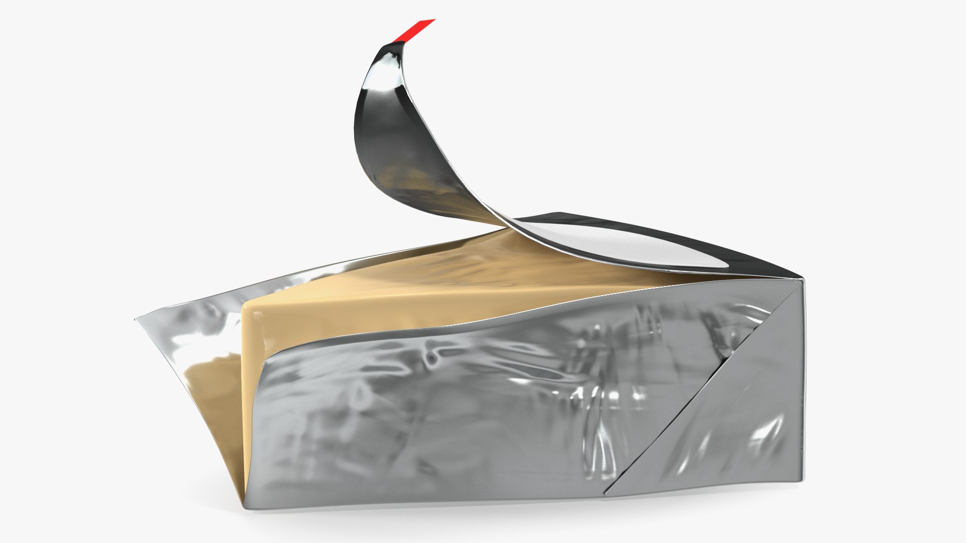 3D Open Creamy Cheese Triangle - TurboSquid 2157725