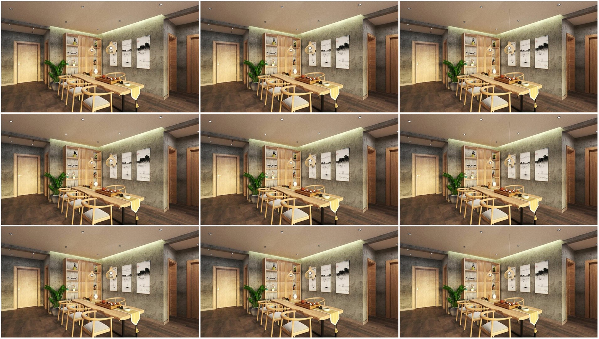 Japanese-style studio Customer reception area utility room reception ...