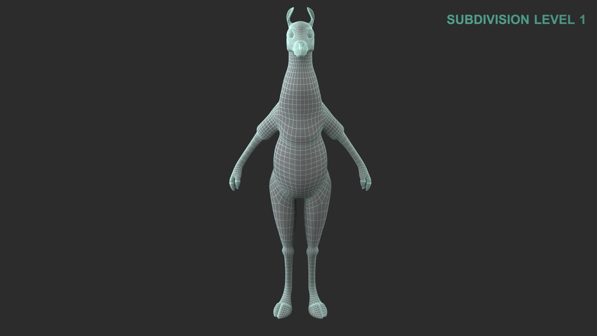3D Cartoon Lama Character Model - TurboSquid 2107215
