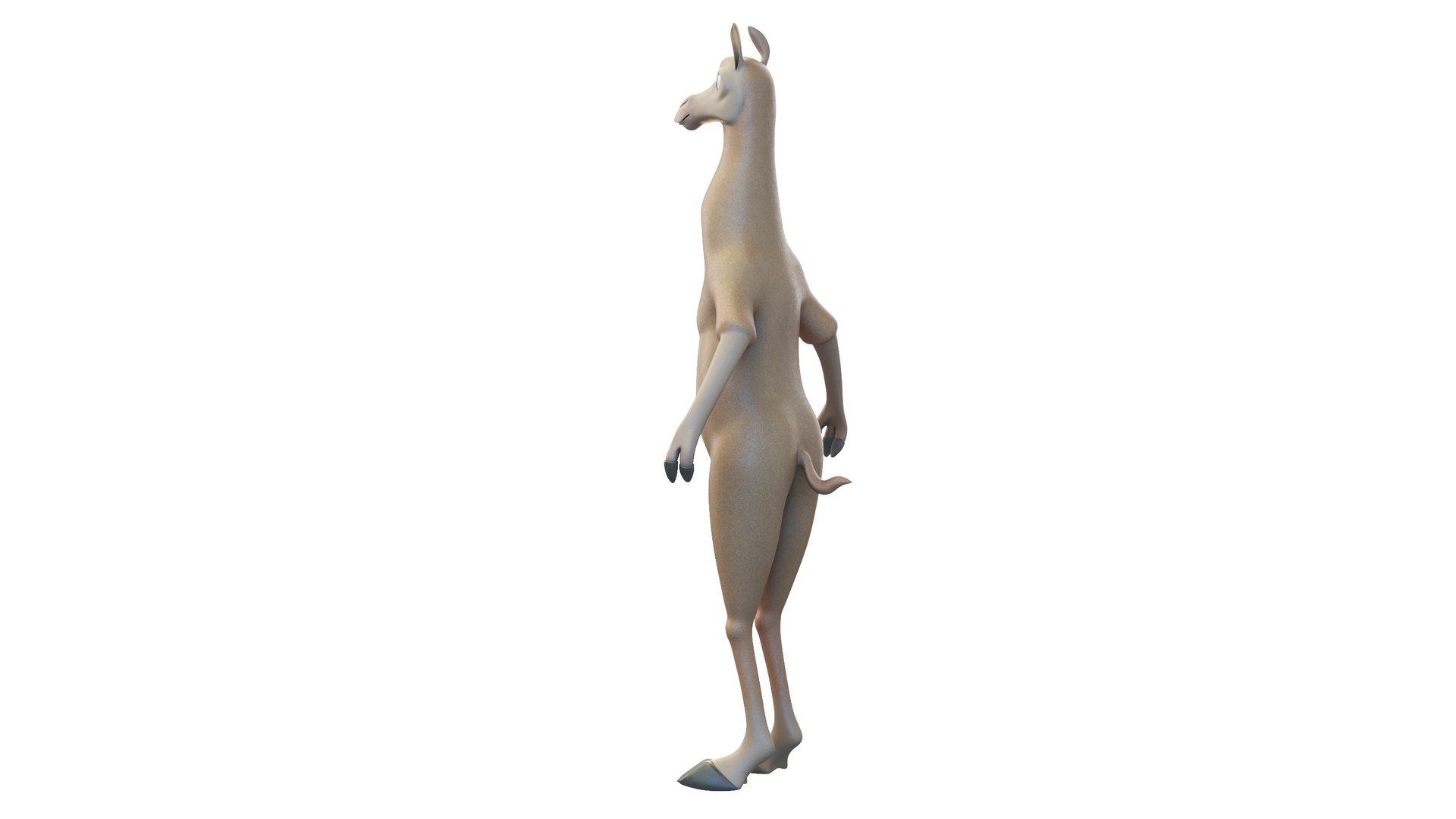 3D Cartoon Lama Character Model - TurboSquid 2107215