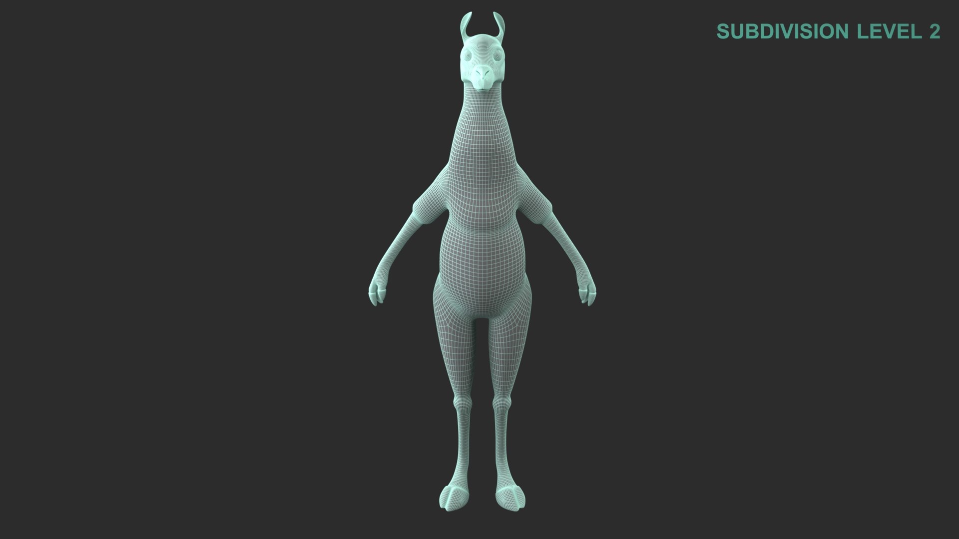 3D Cartoon Lama Character Model - TurboSquid 2107215