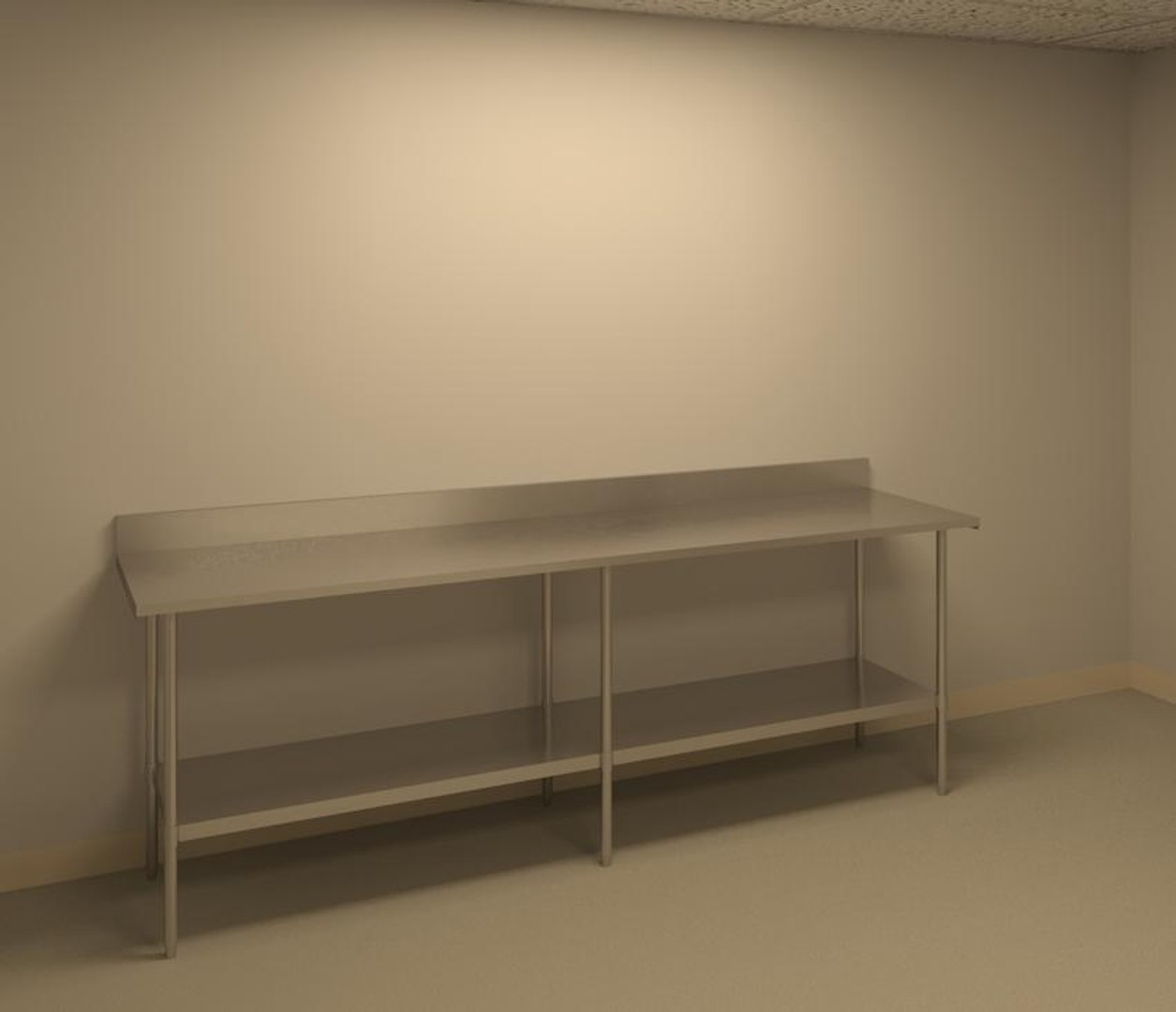 steel table 3d model