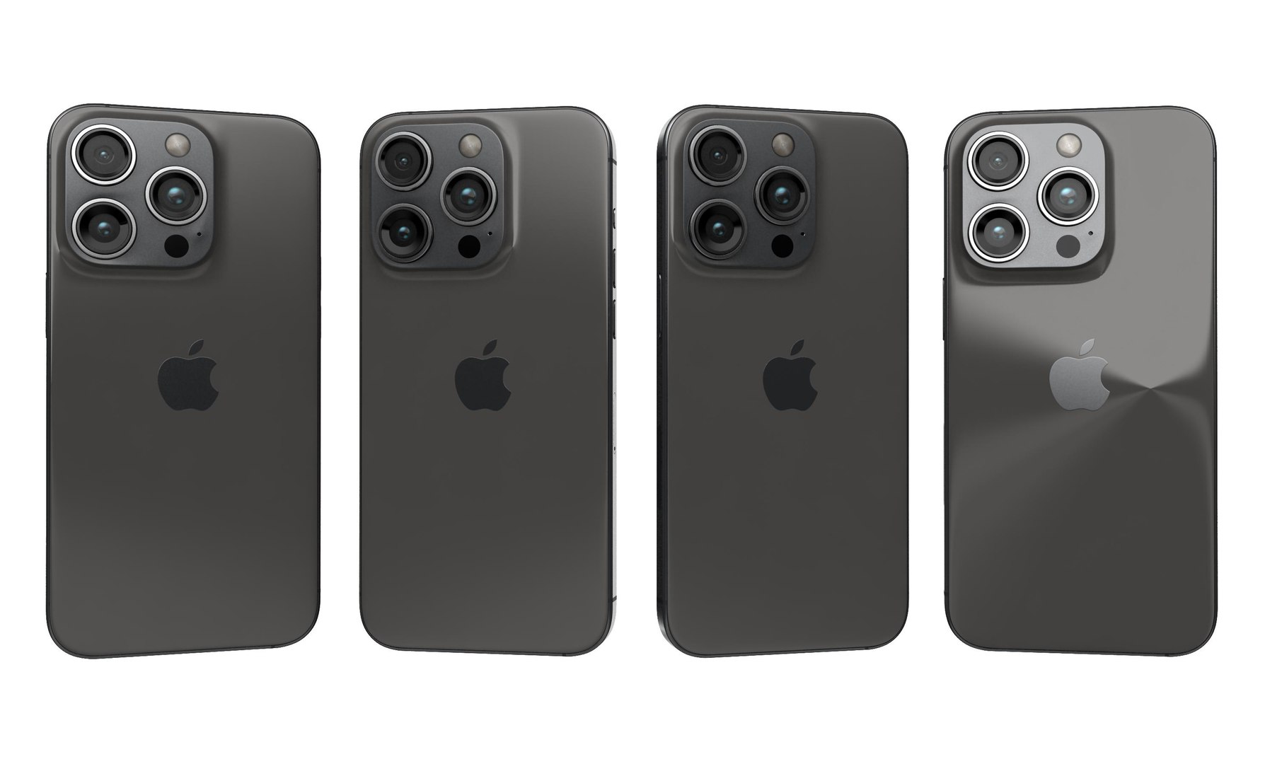 3D Apple IPhone 15 Pro Black Titanium - TurboSquid 2129210