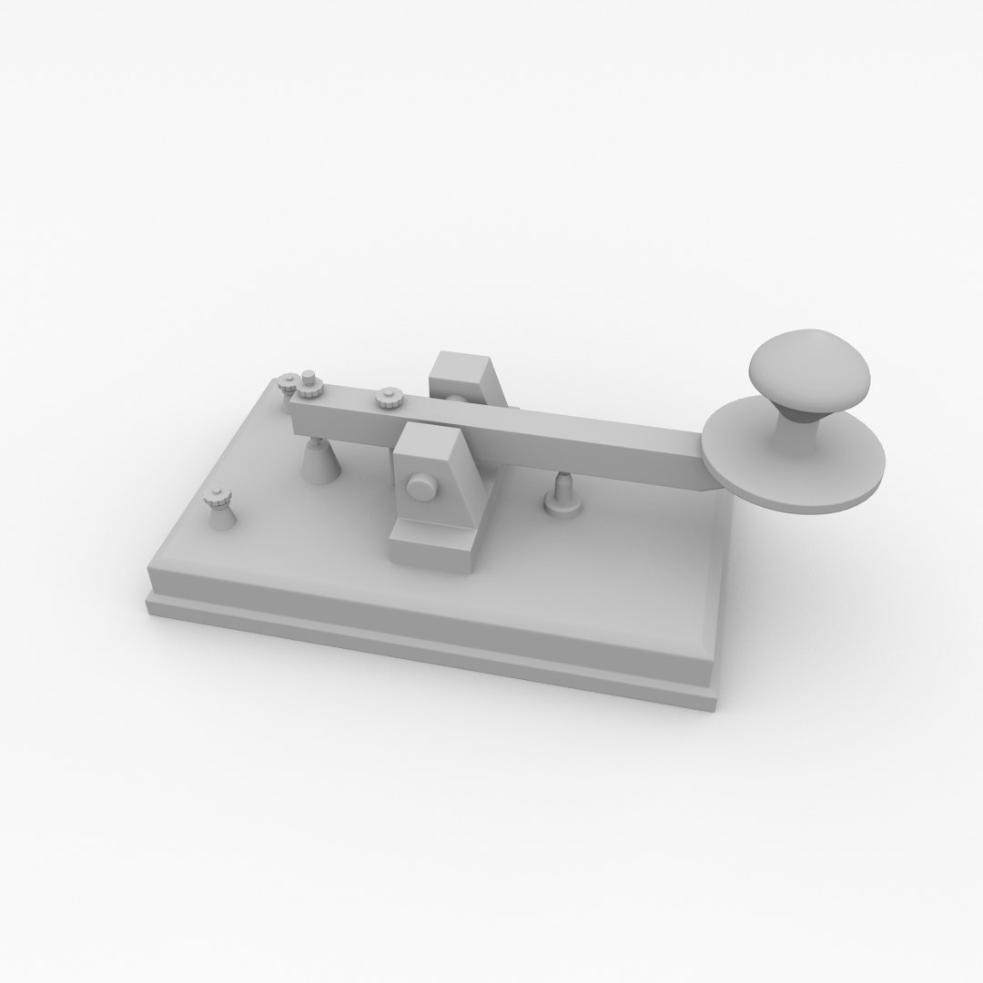 Telegraph Key 3D Model - TurboSquid 1415182