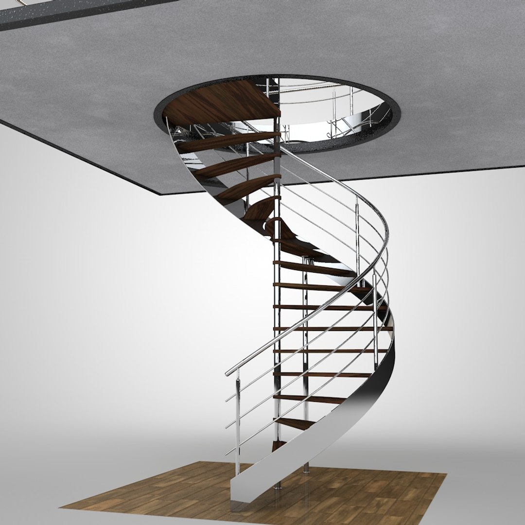 3d Spiral Staircase Model