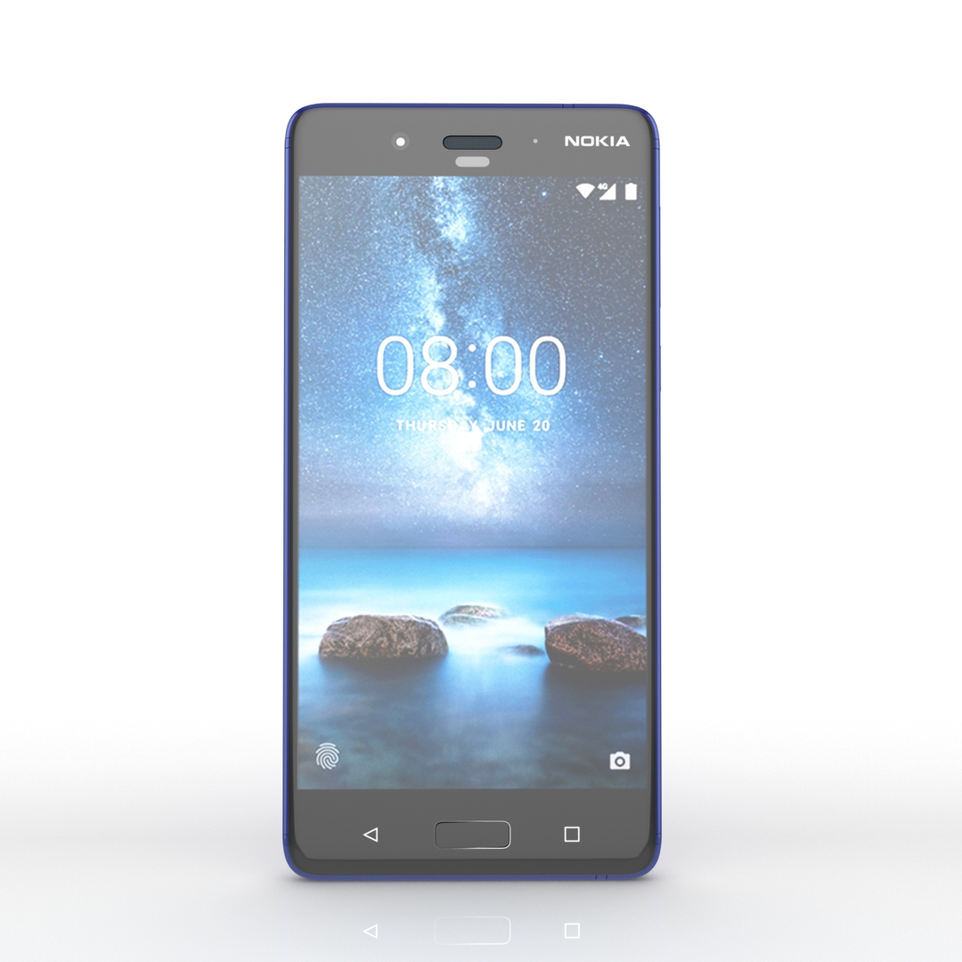 3D Nokia 8 Polished Blue Model - TurboSquid 1195130