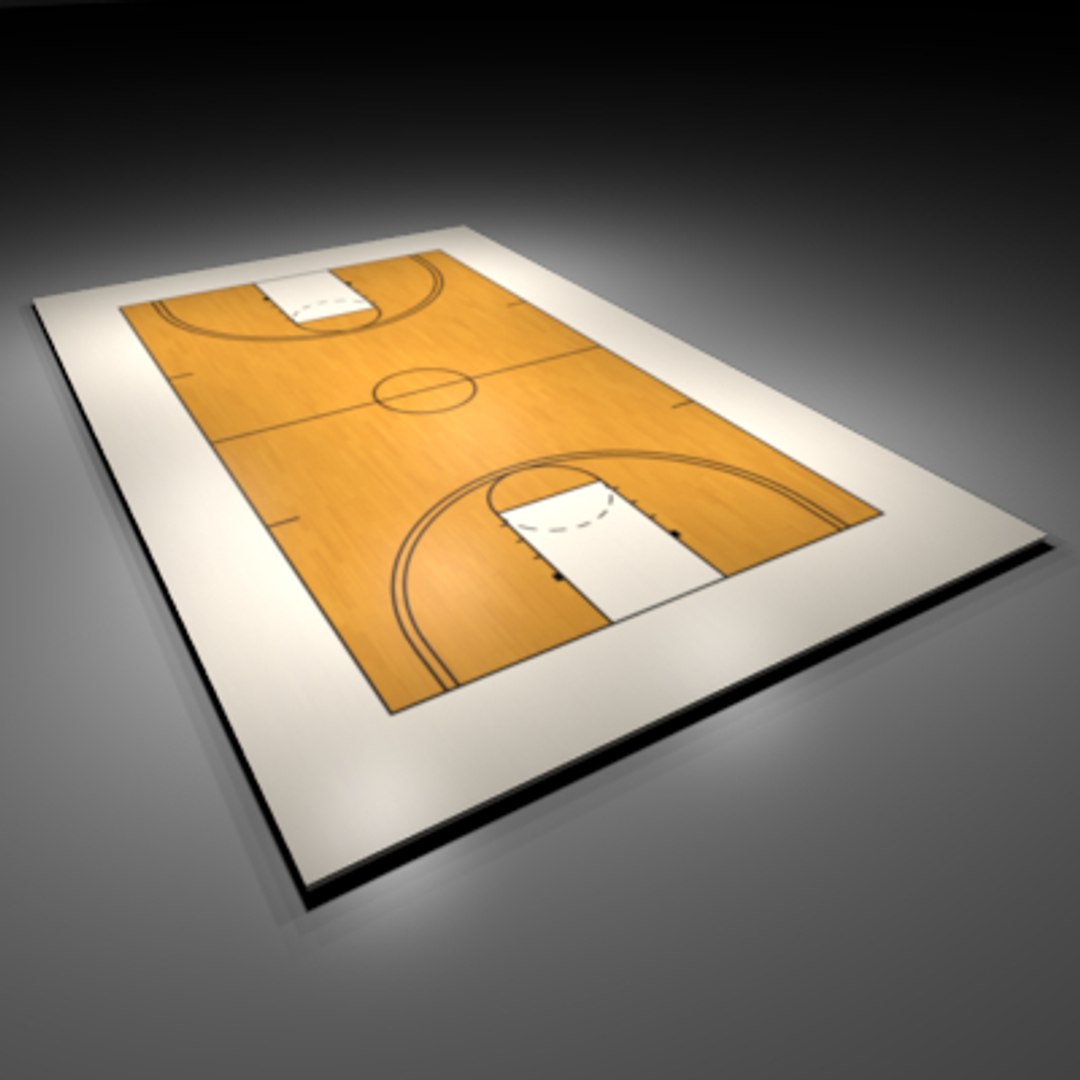 3d Men College Basketball Courts Model