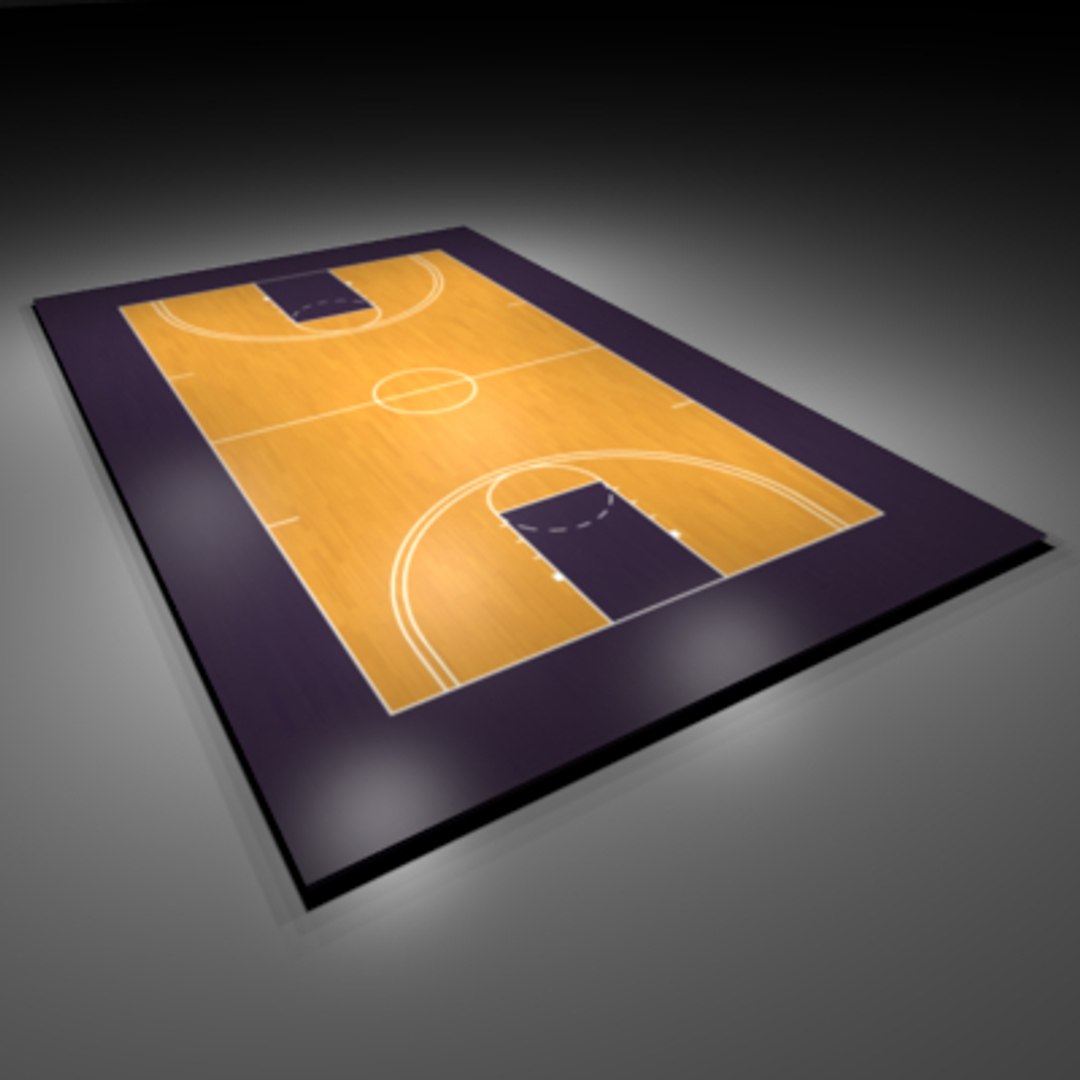 3d Men College Basketball Courts Model