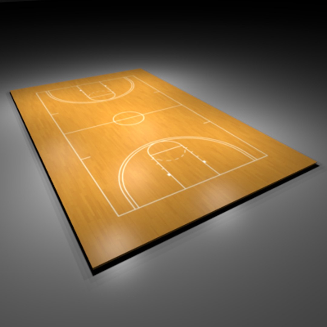 3d Men College Basketball Courts Model