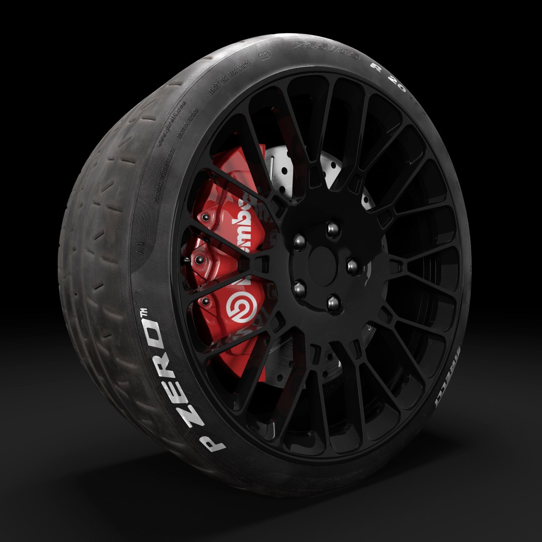 Realistic Wheel 3D Model - TurboSquid 1661861