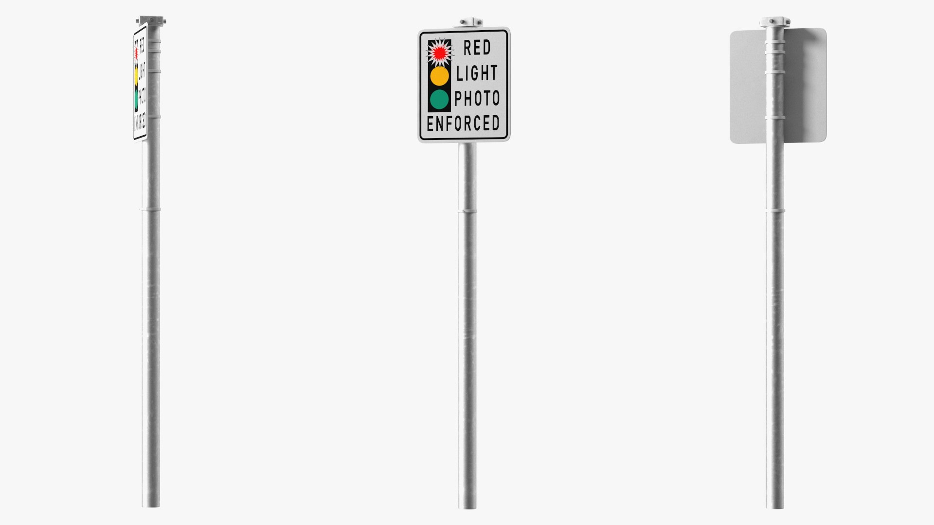 Red Light Camera Warning Sign 3D Model - TurboSquid 1774703