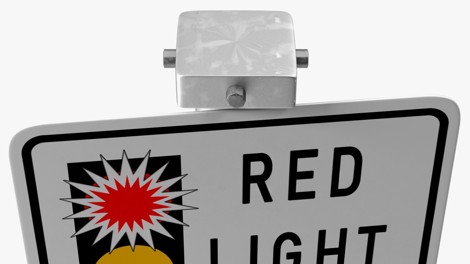 Red Light Camera Warning Sign 3D Model - TurboSquid 1774703