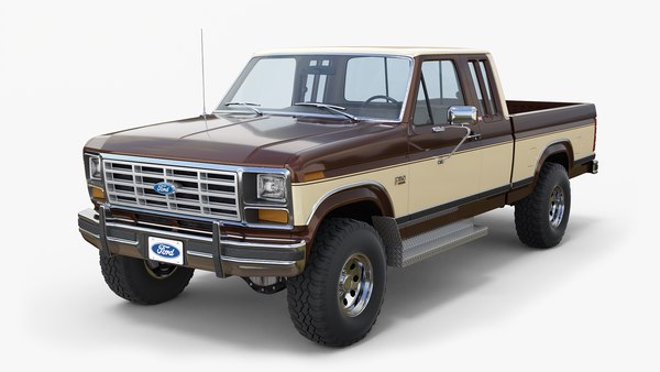 3D 1986 f-150 supercab - TurboSquid 1261634