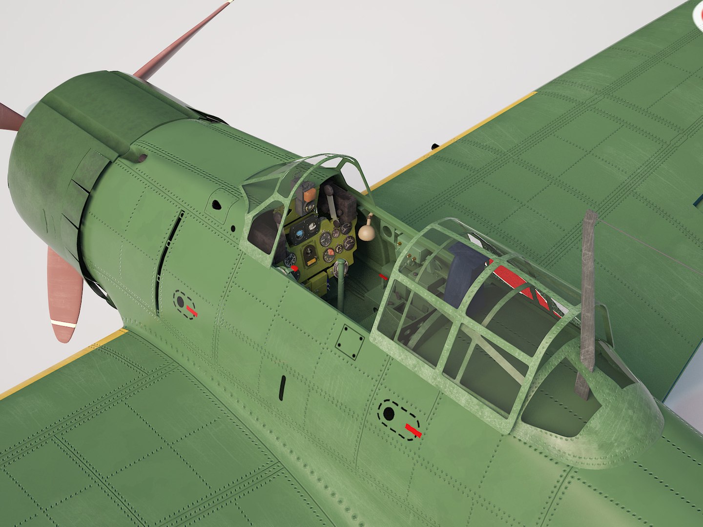 Mitsubishi A6m2 Zero 3D Model - TurboSquid 1232275