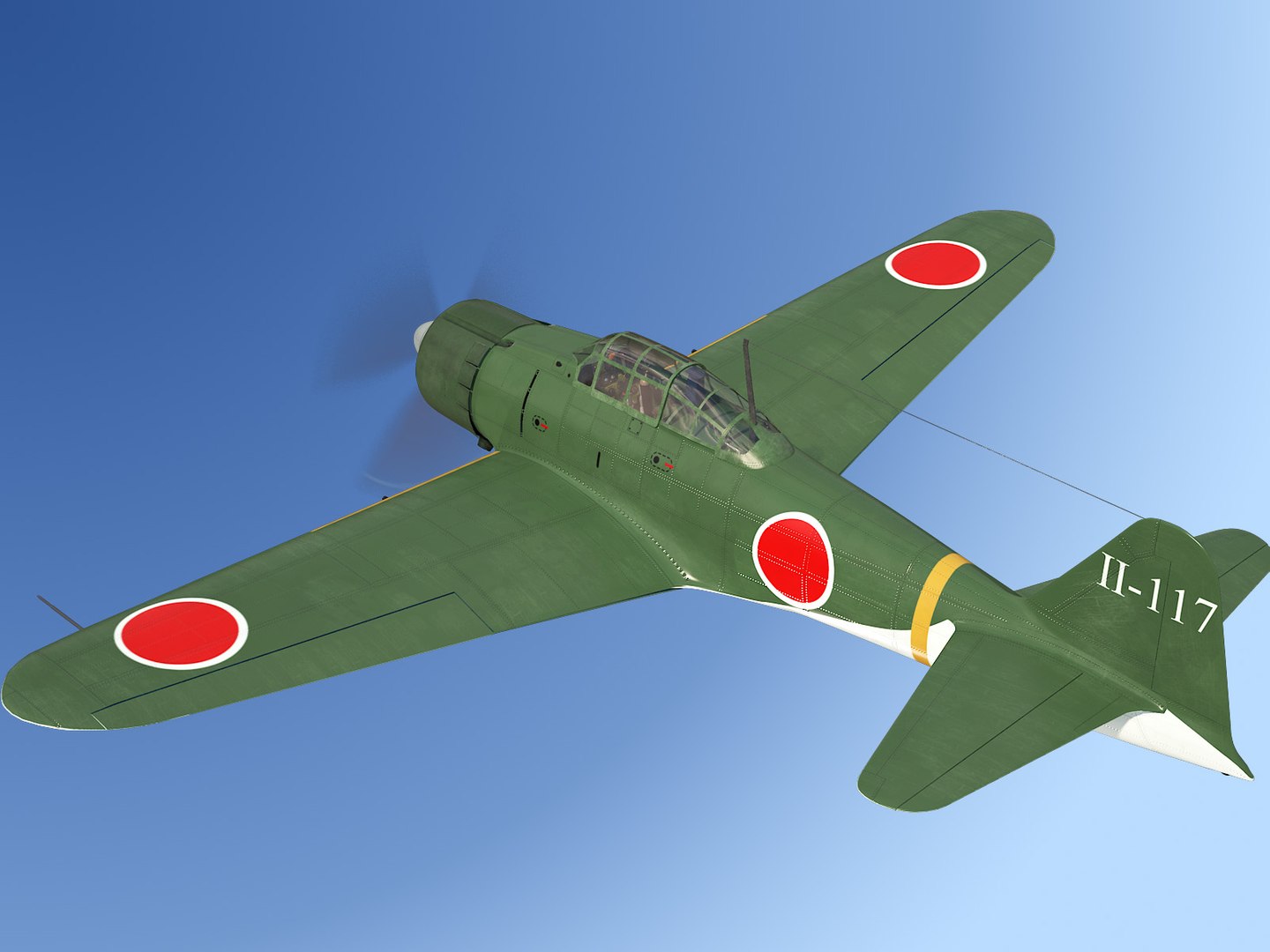 Mitsubishi A6m2 Zero 3D Model - TurboSquid 1232275