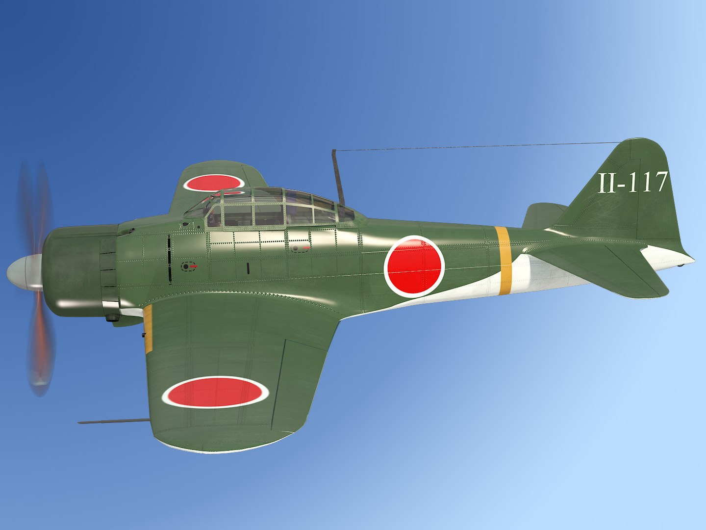 Mitsubishi A6m2 Zero 3D Model - TurboSquid 1232275