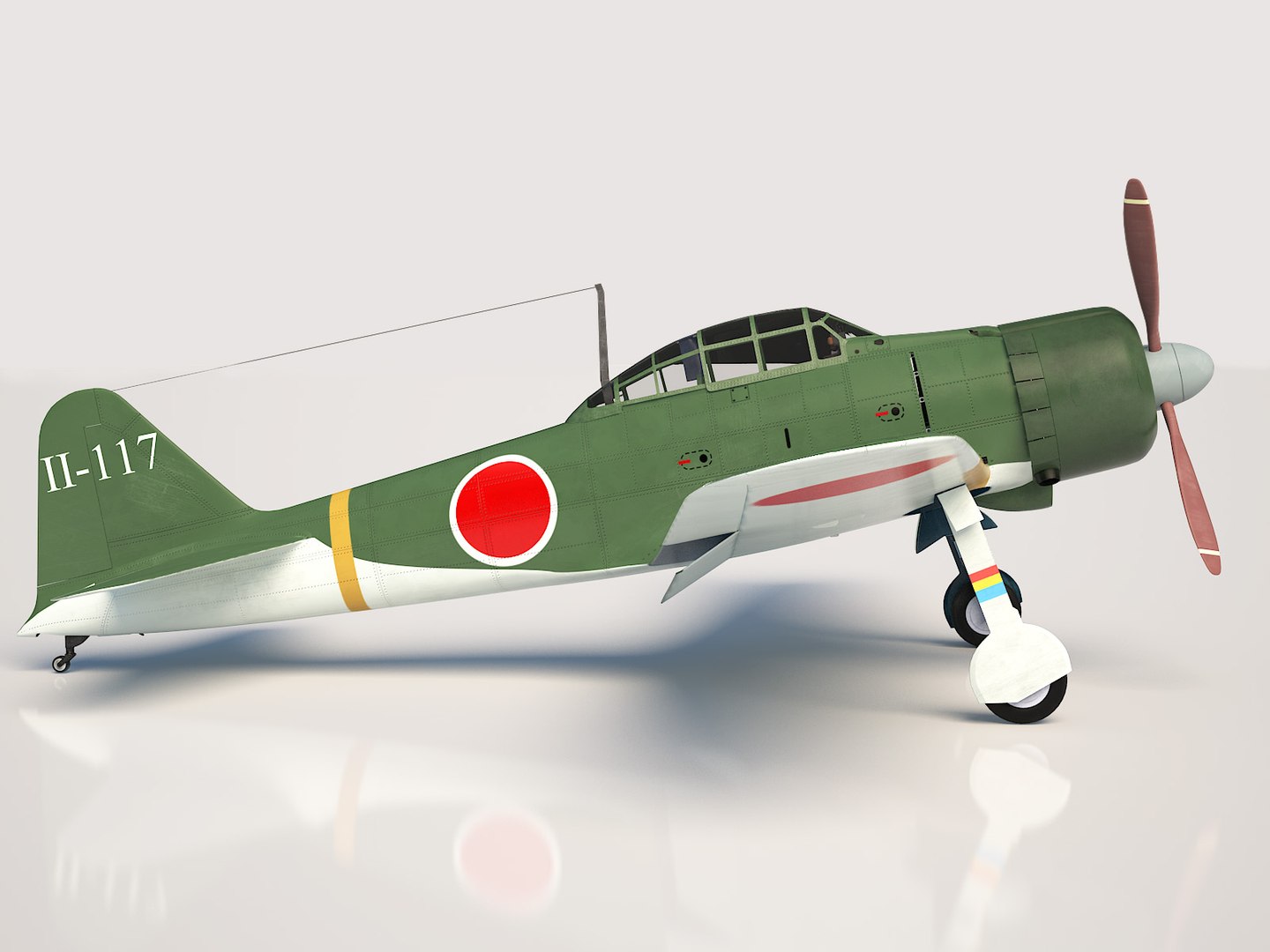Mitsubishi A6m2 Zero 3D Model - TurboSquid 1232275