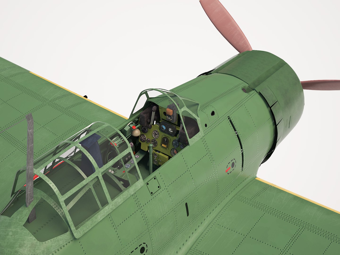 Mitsubishi A6m2 Zero 3D Model - TurboSquid 1232275