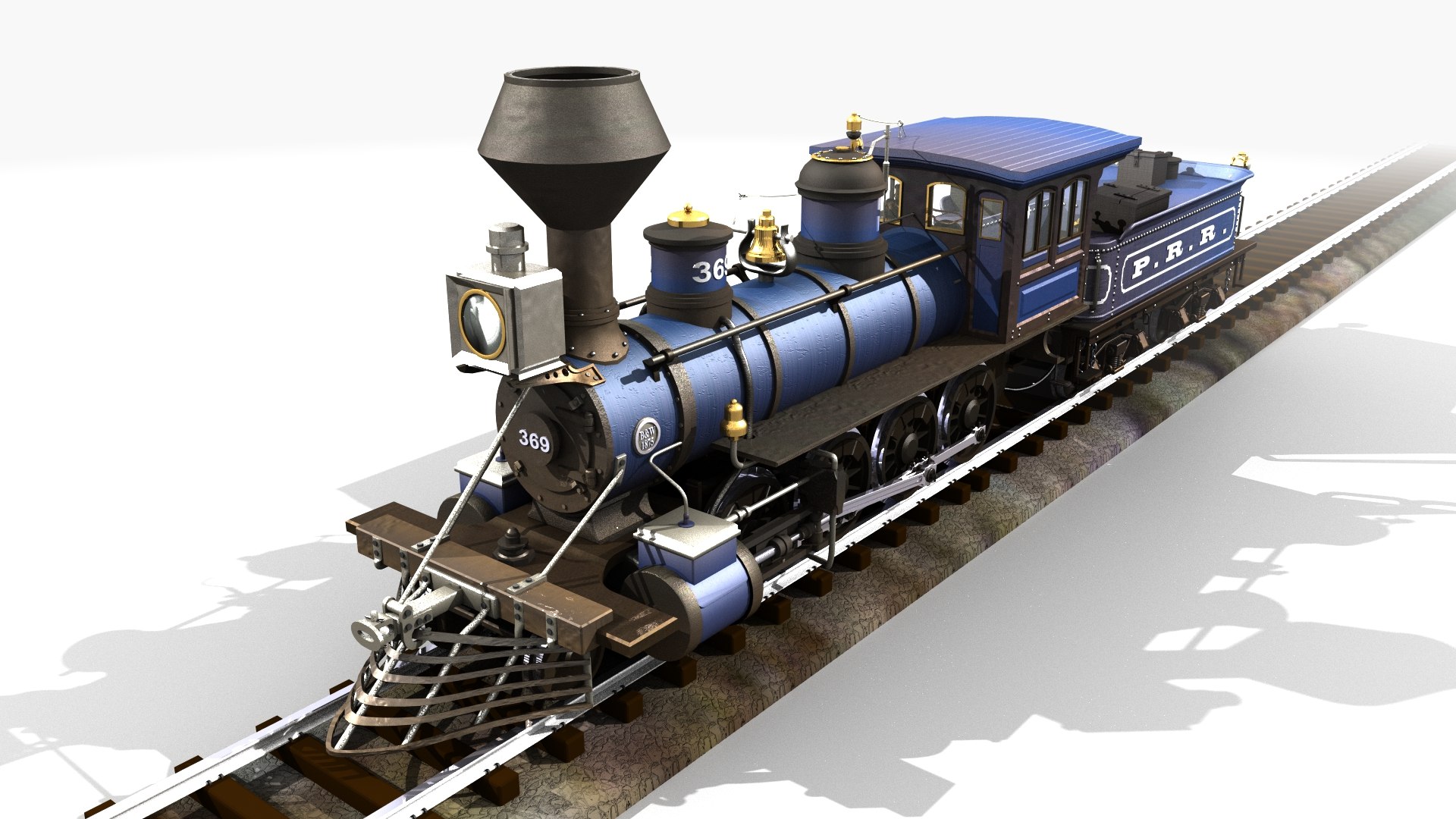 Prr 2-8-0 Locomotives Steam 3ds