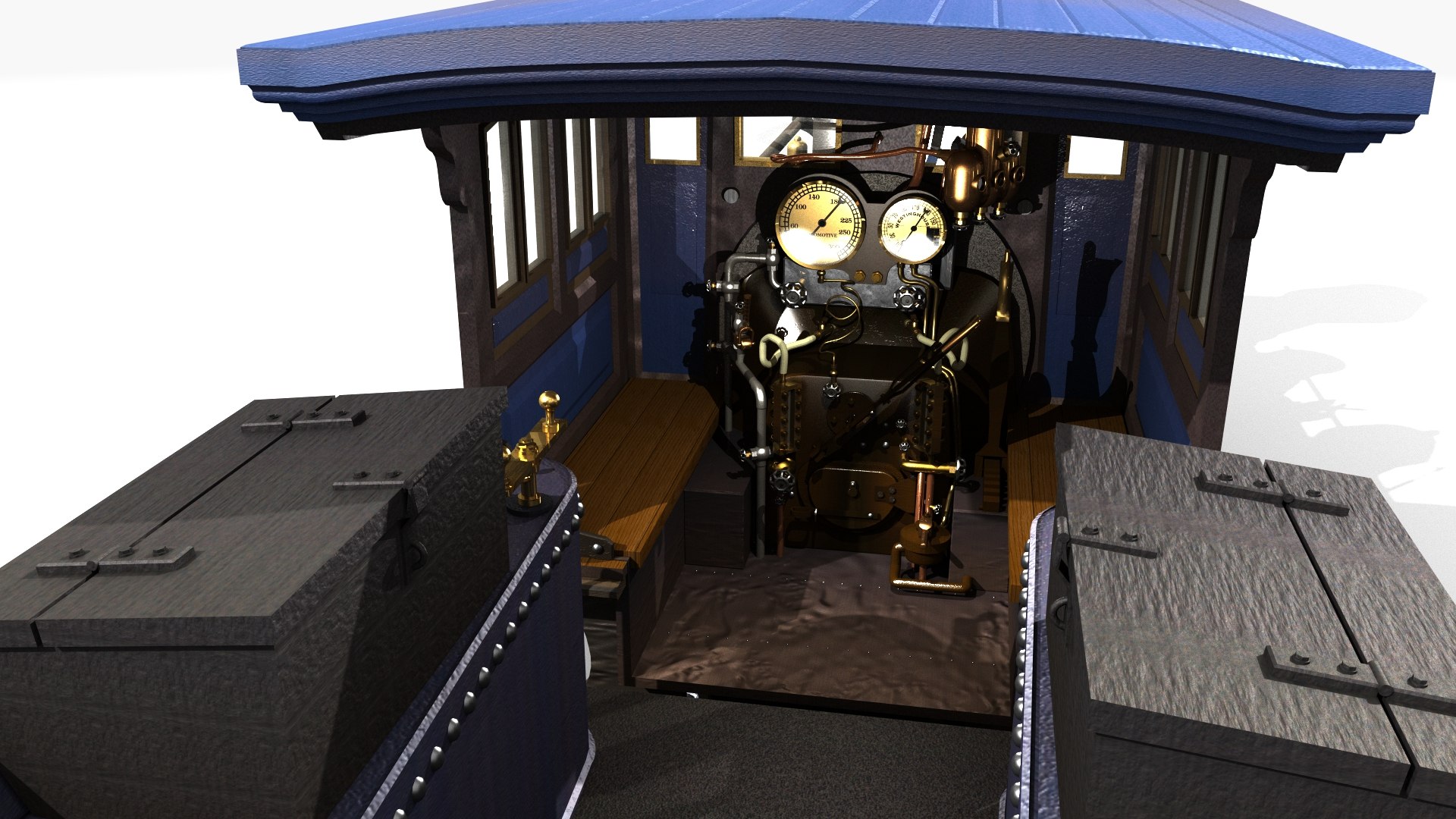 Prr 2-8-0 Locomotives Steam 3ds